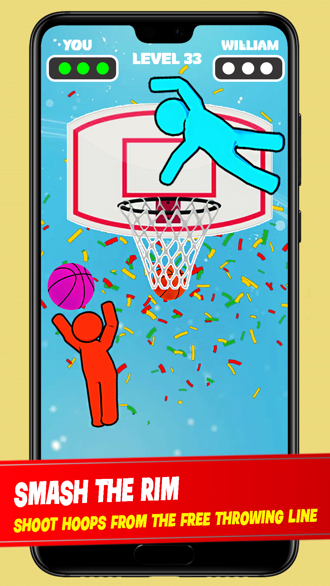 Basketball Crazy Smash Battle Fun Game: Throw The Basketball higher and ...