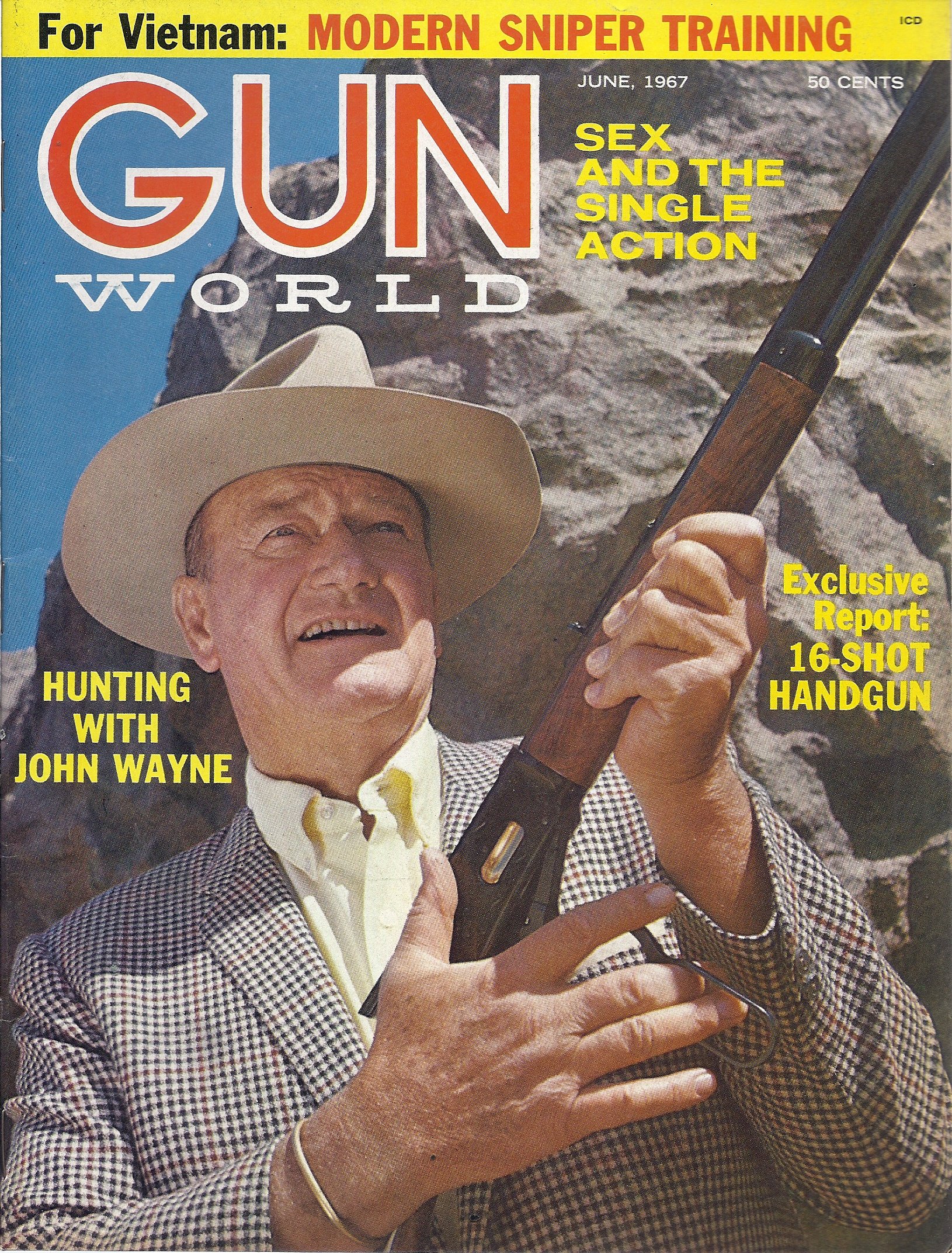 Gun World Magazine (June 1967 - John Wayne Cover): Jack Lewis: Amazon ...