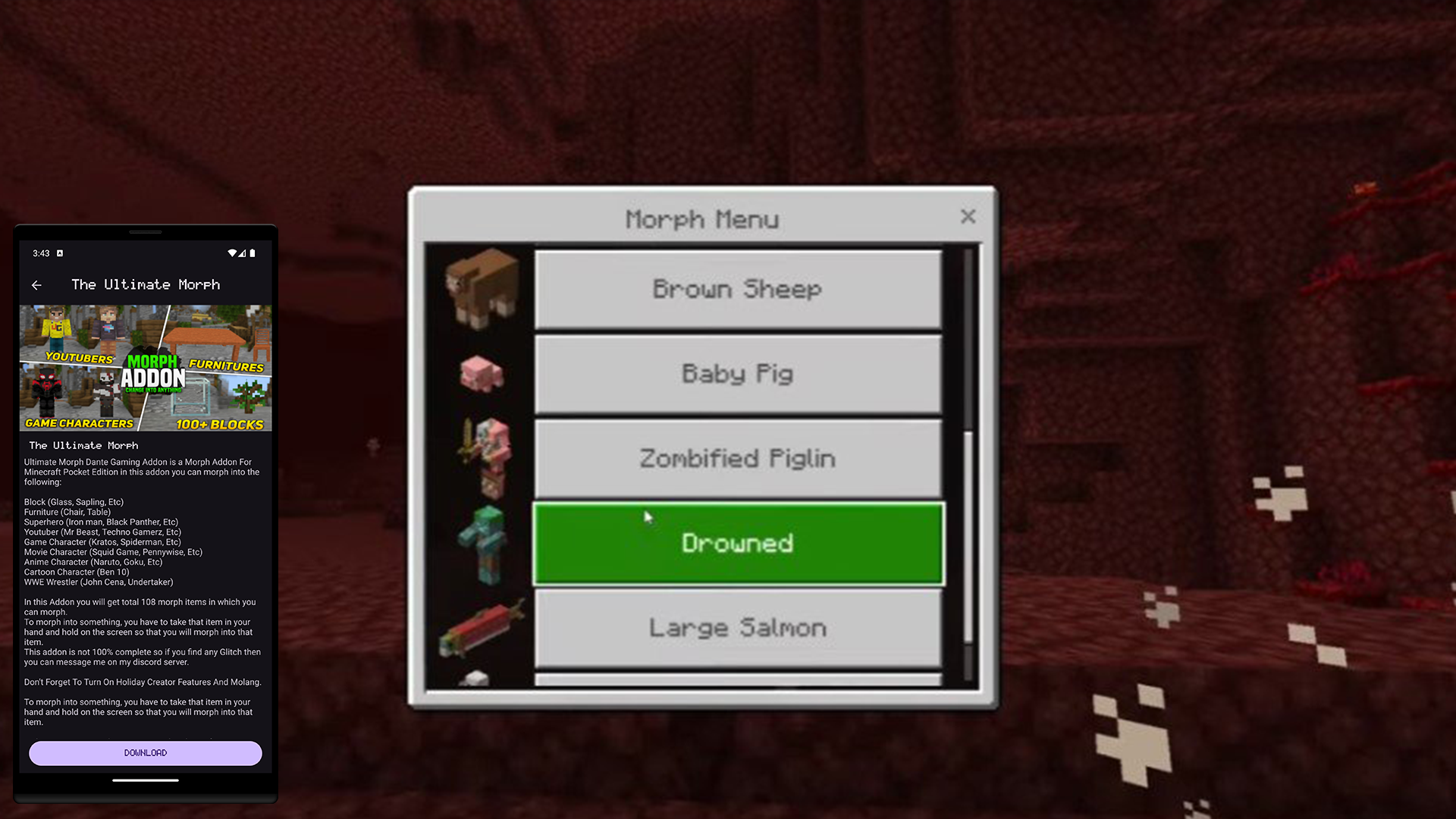 Morphing Bracelet Addon for Minecraft-Amazonアプリストアのアプリ