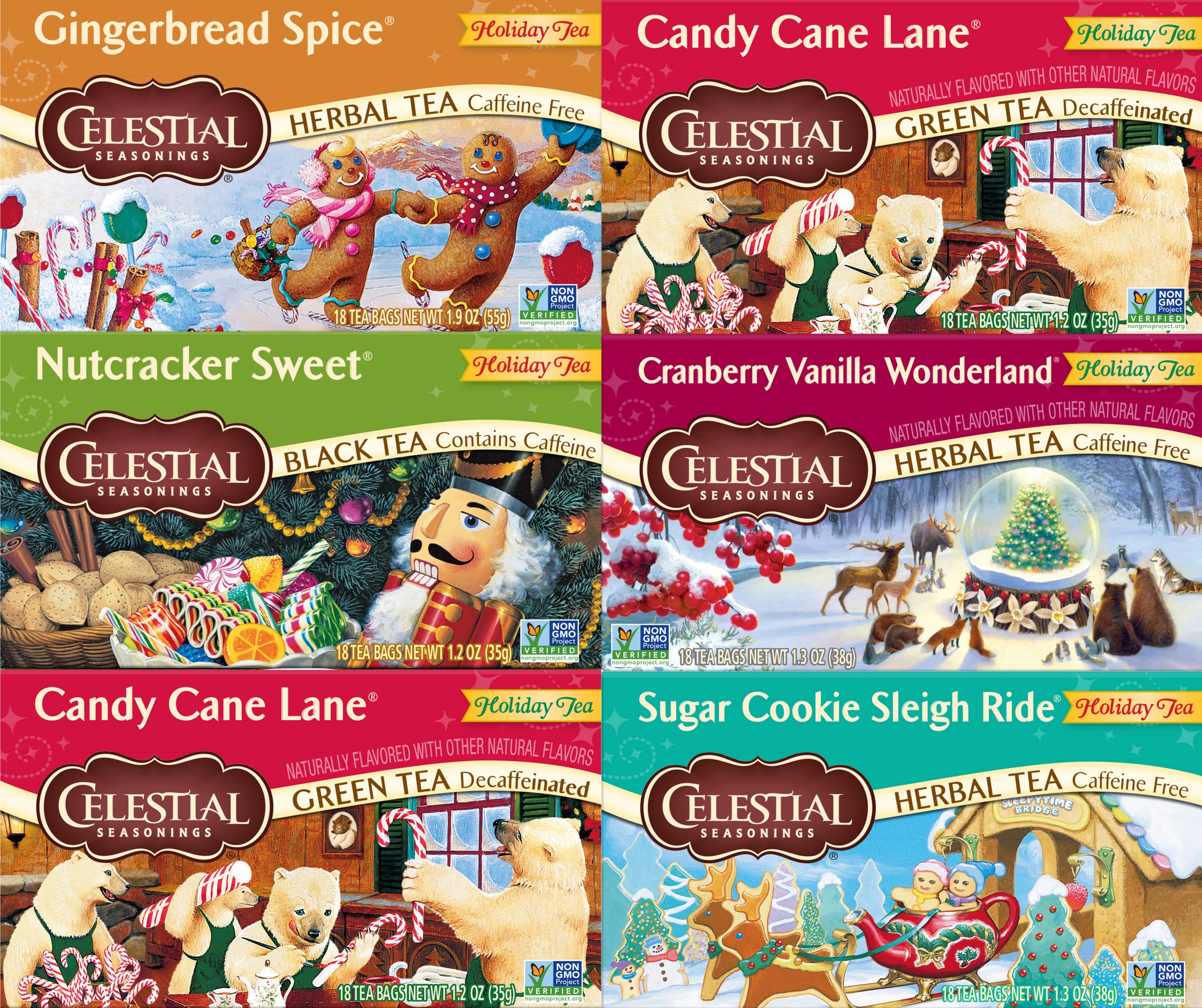 Snapklik.com : Celestial Seasonings Holiday Tea Sampler Herbal Variety ...