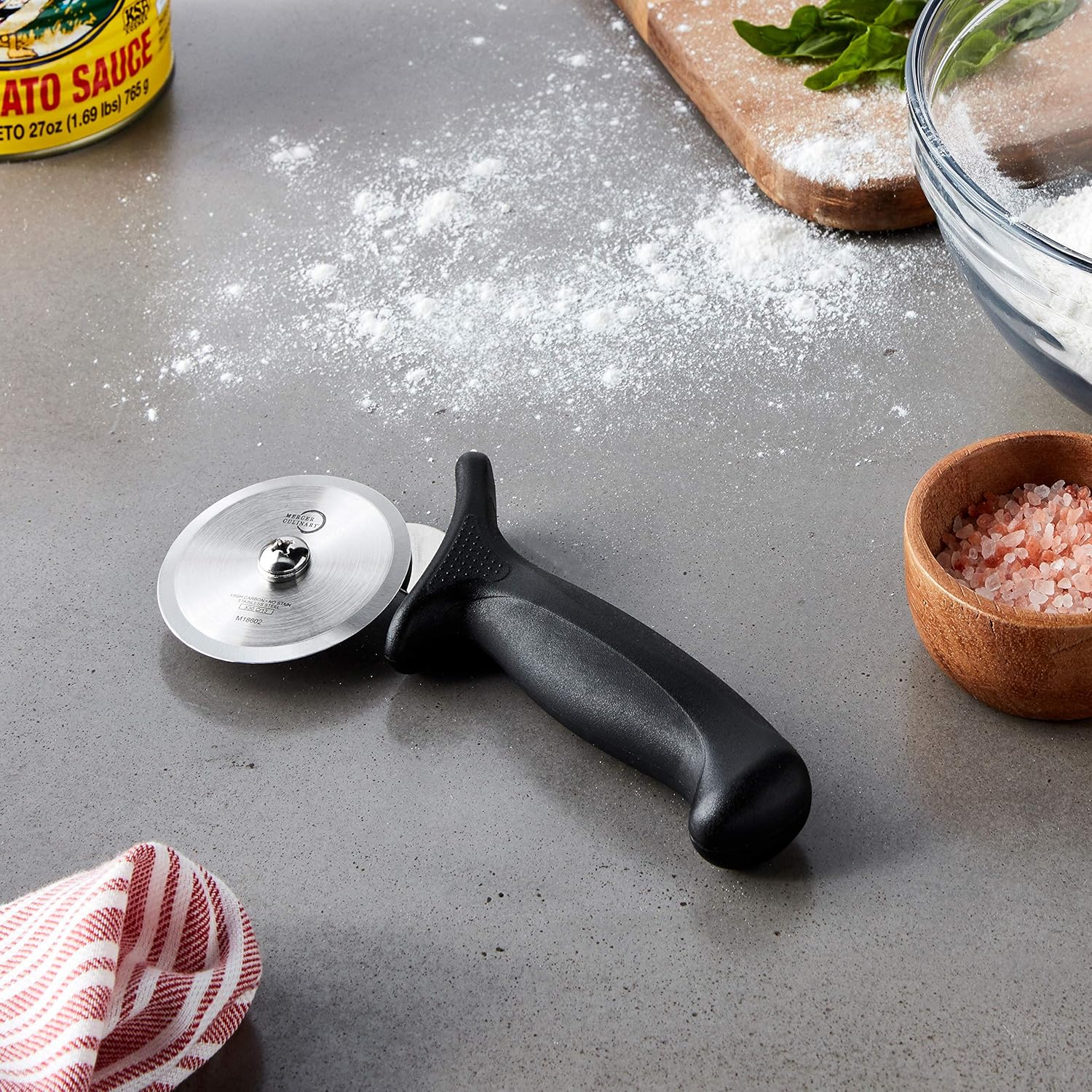 Millennia Pizza Cutter with Black Handle, 2.75 Inch Wheel