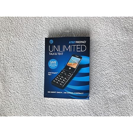 Amazon.com: Cingular Flip 2 AT&T Prepaid GoPhone 4g LTE 4GB Flip Phone ...