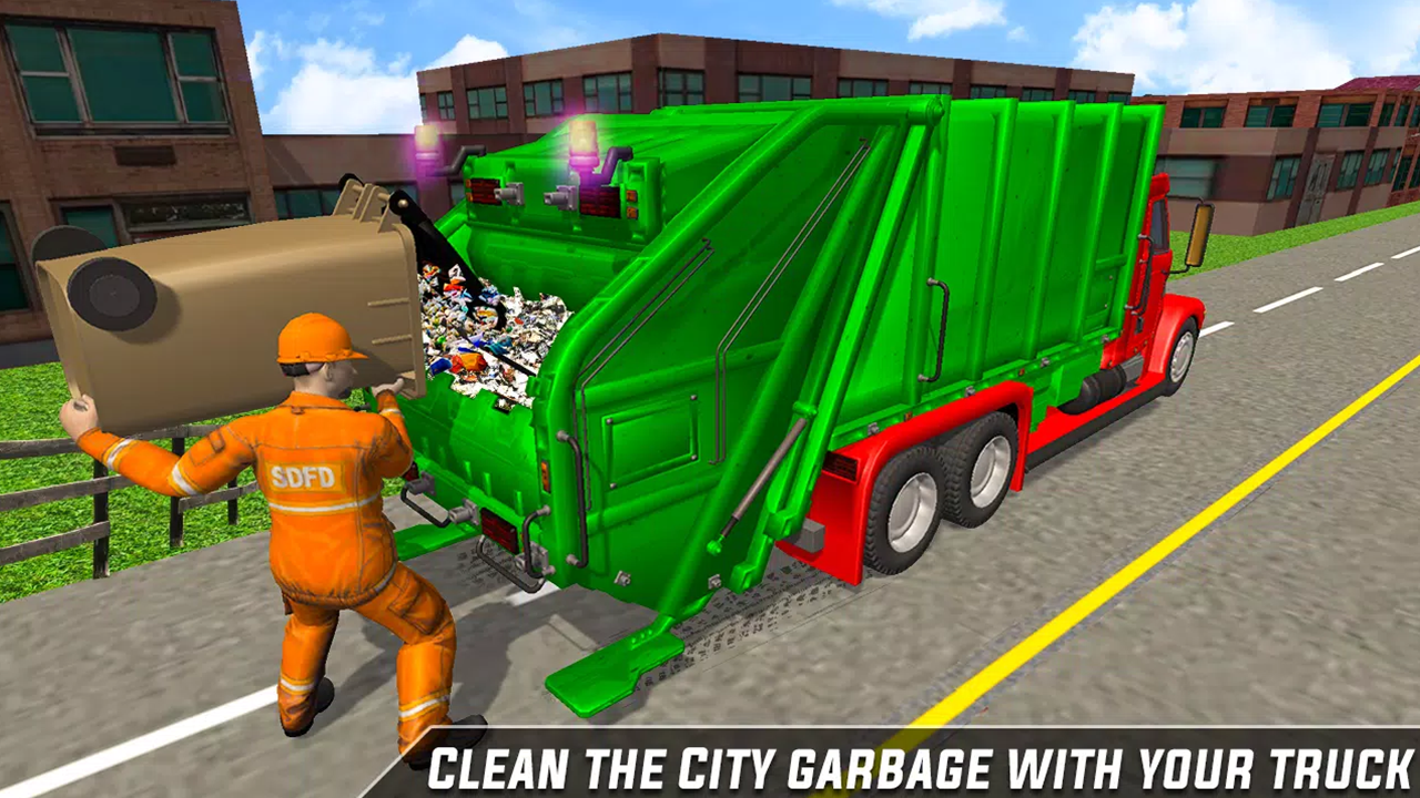 City Garbage Truck Simulator Games: Master Trash Truck Driving Games ...