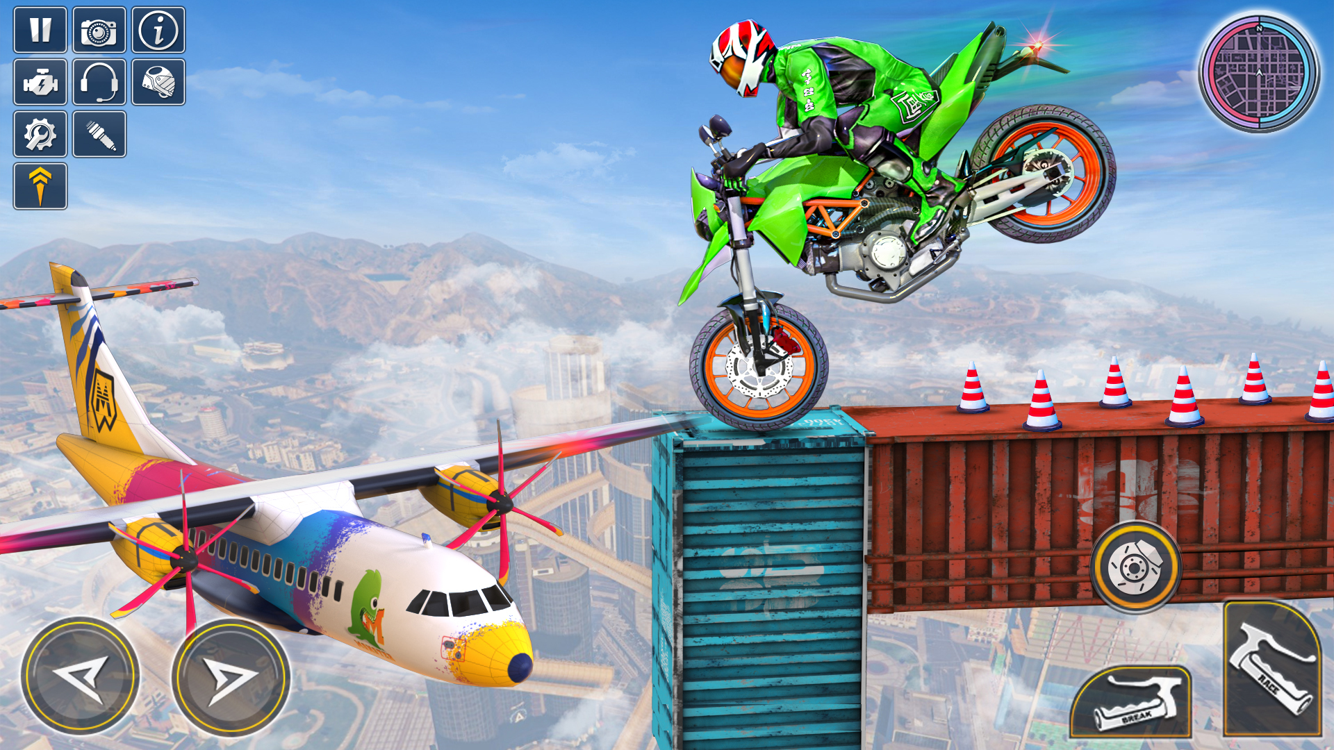 Open World Bike Stunt game 3d:Top Mega Ramp Motorbike Games Multiplayer Bike racing on ...