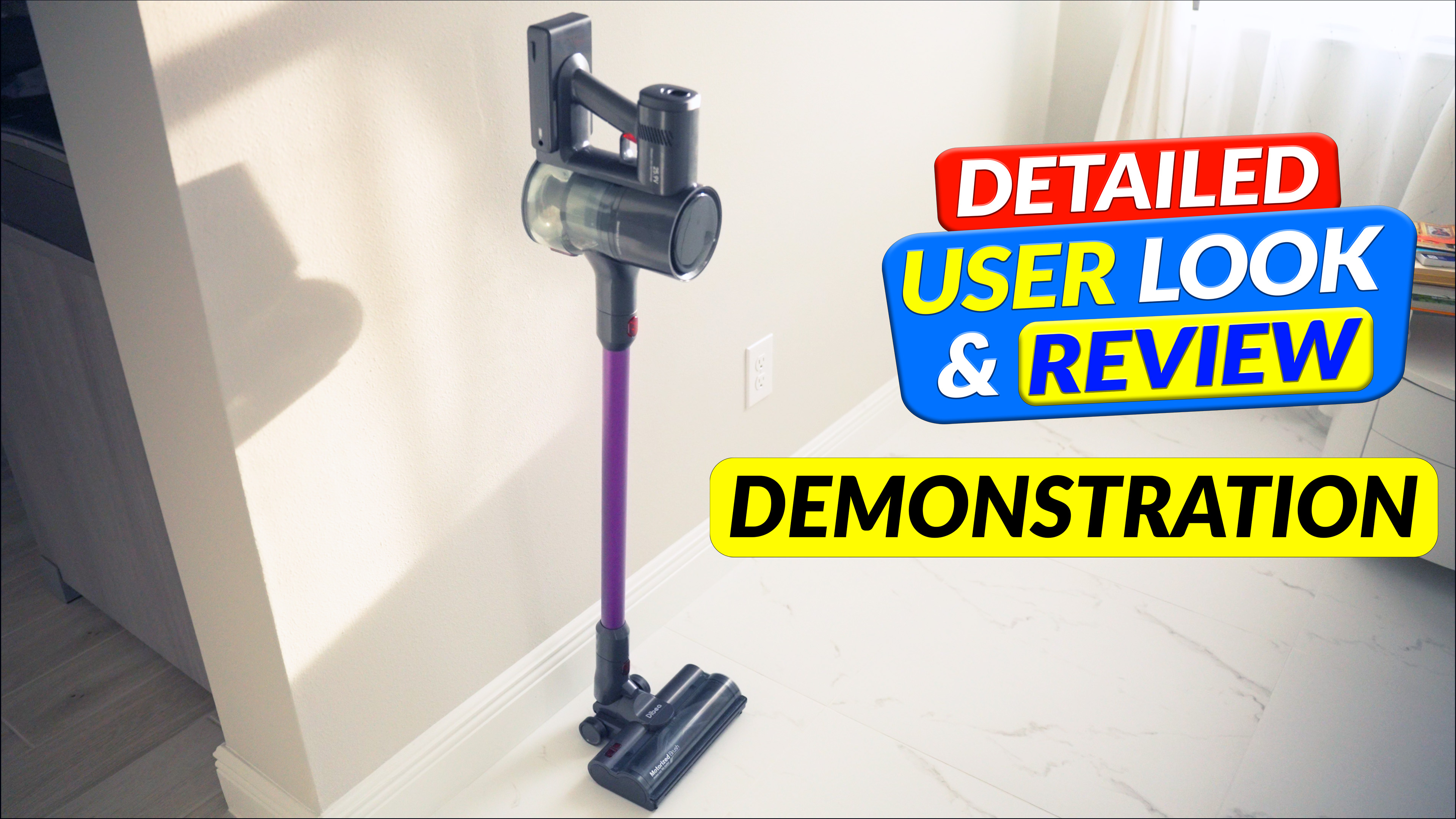 Watch Dibea＇s Cordless Stick Vacuum& Multi-functional Cleaning ...