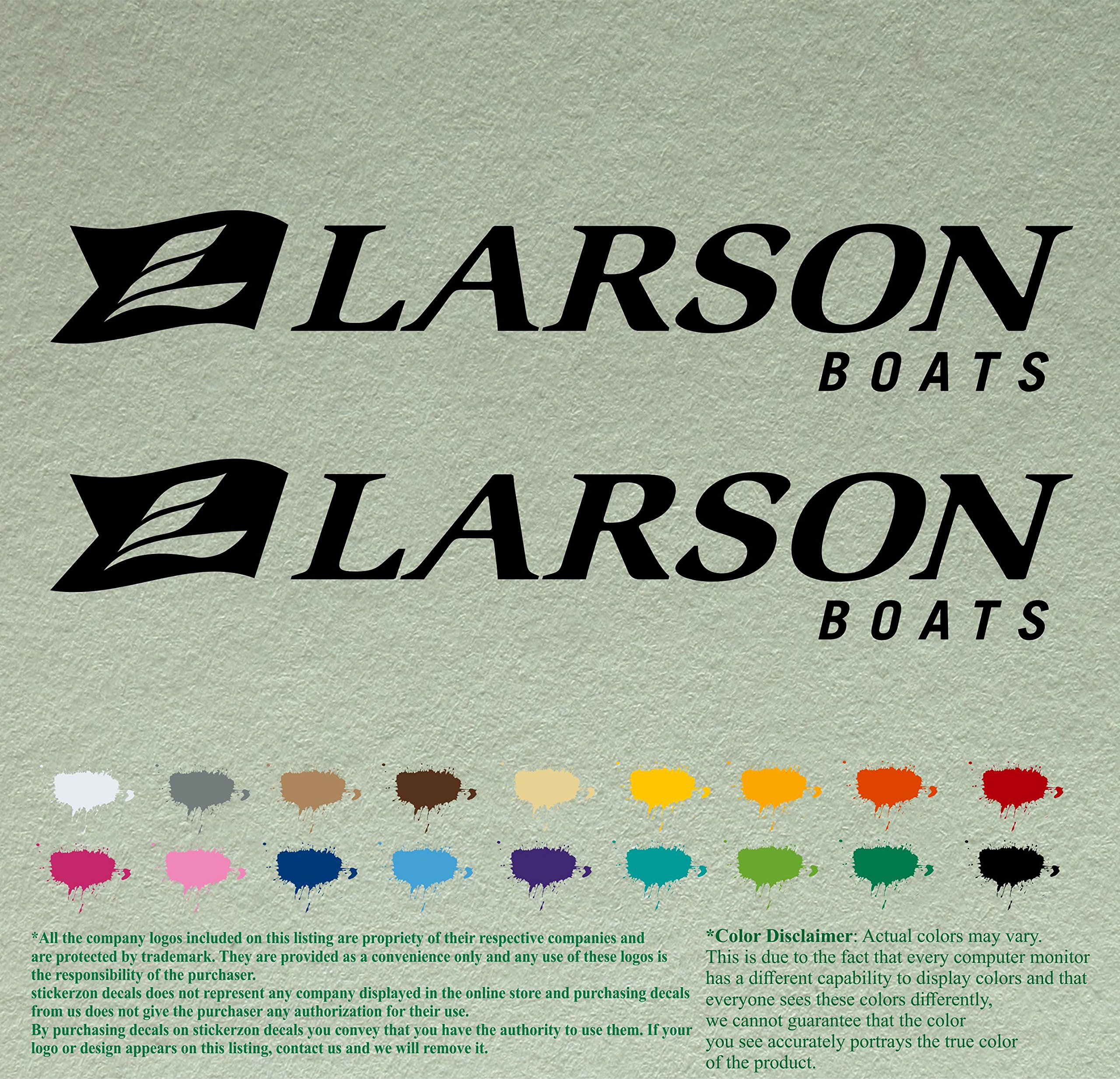 Amazon.com - Pair of Larson Boats Compatible Replacement Decals Vinyl ...
