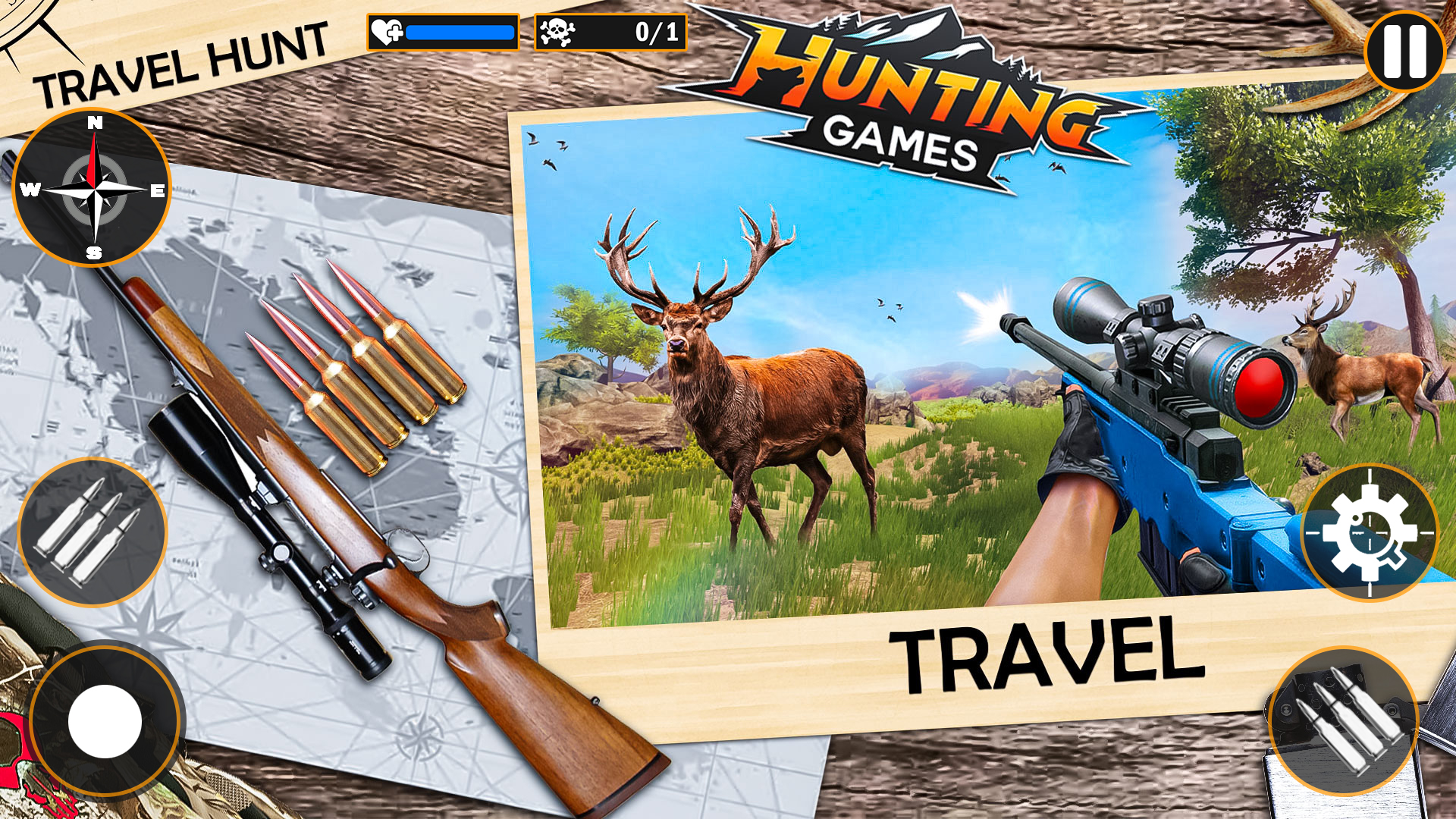 Hunting Clash 3D Hunter Games:Wild Hunting : Wild Animal Hunting Games ...