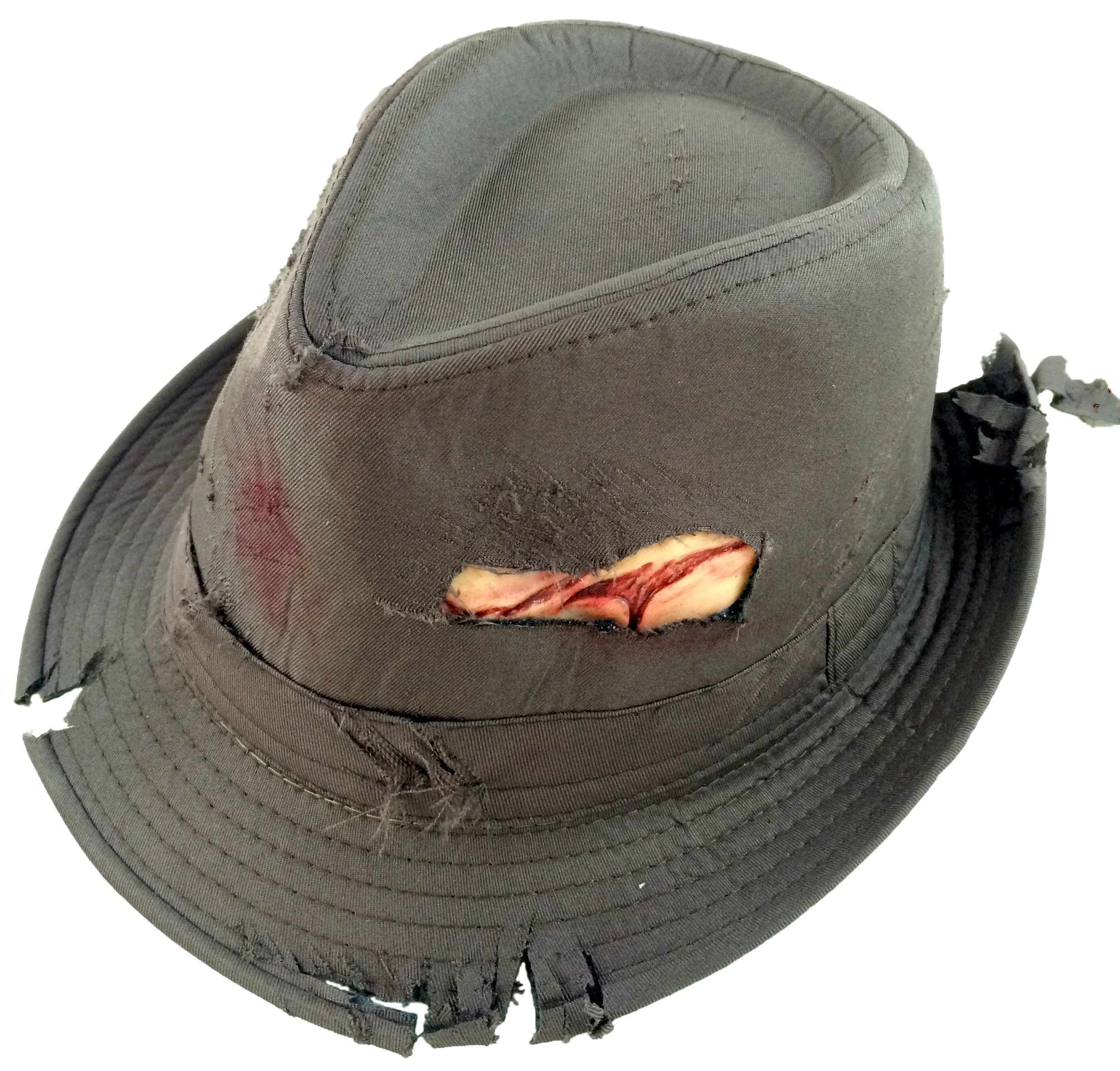 Amazon.com: EDS Costumes Bloody Fedora Zombie/Dead Mans Hat Halloween ...