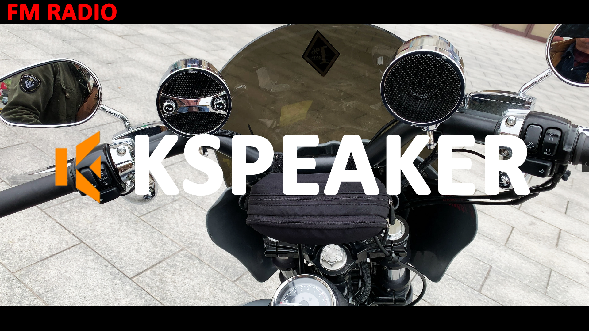 Watch KSPEAKER Motorcycle speaker waterproof bluetooth radio on Amazon Live