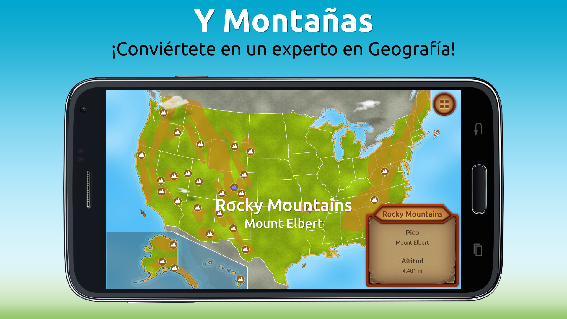 Aplicación GeoExpert - Geografía de USA en Amazon Appstore