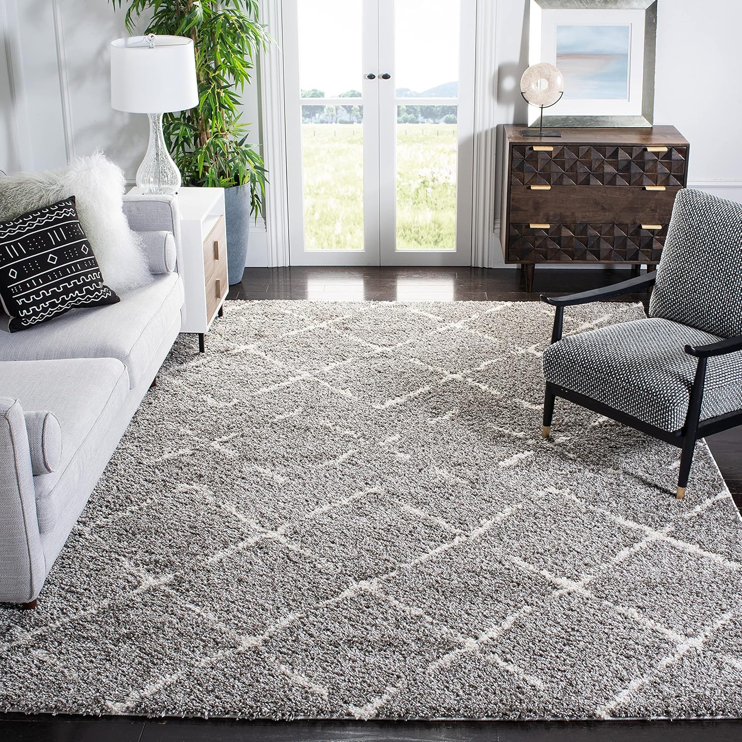 Amazon.com: SAFAVIEH Area Rug 8x10 - Arizona Shag Collection - Large ...