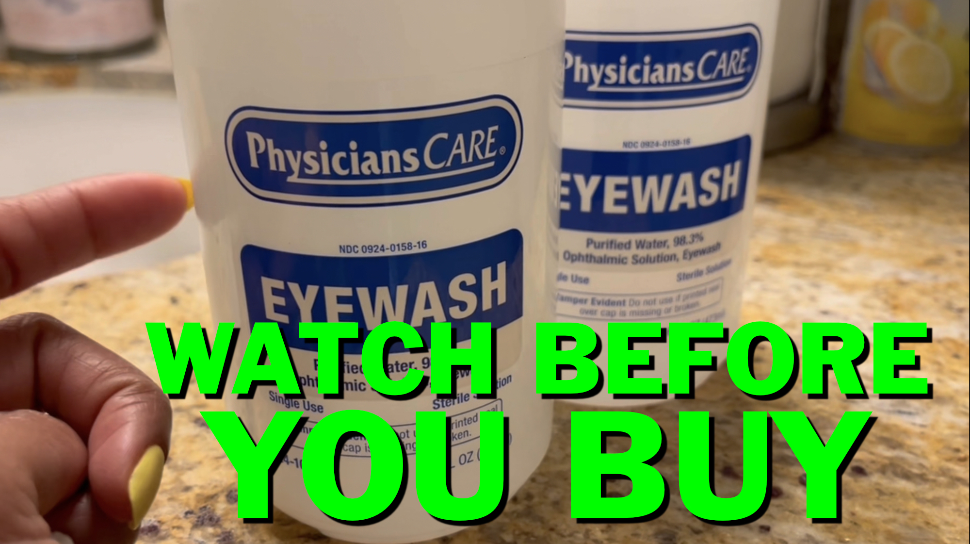 Watch Watch Before Buying PhysiciansCare Eye Wash on Amazon Live
