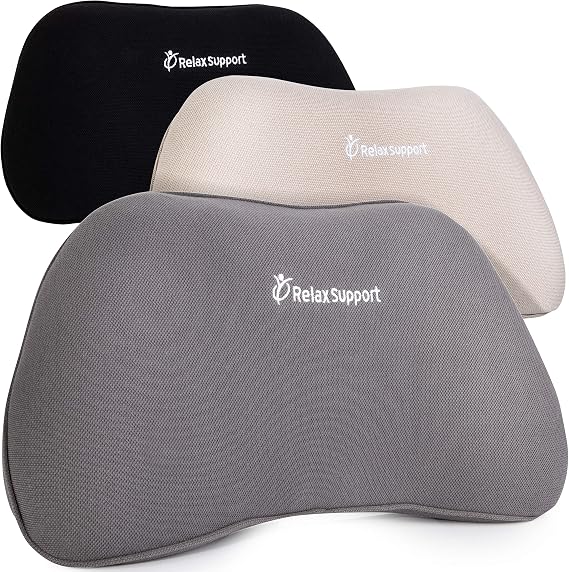 Amazon.com: RELAX SUPPORT RS1 Lumbar Support Pillow - Office Chair Back ...