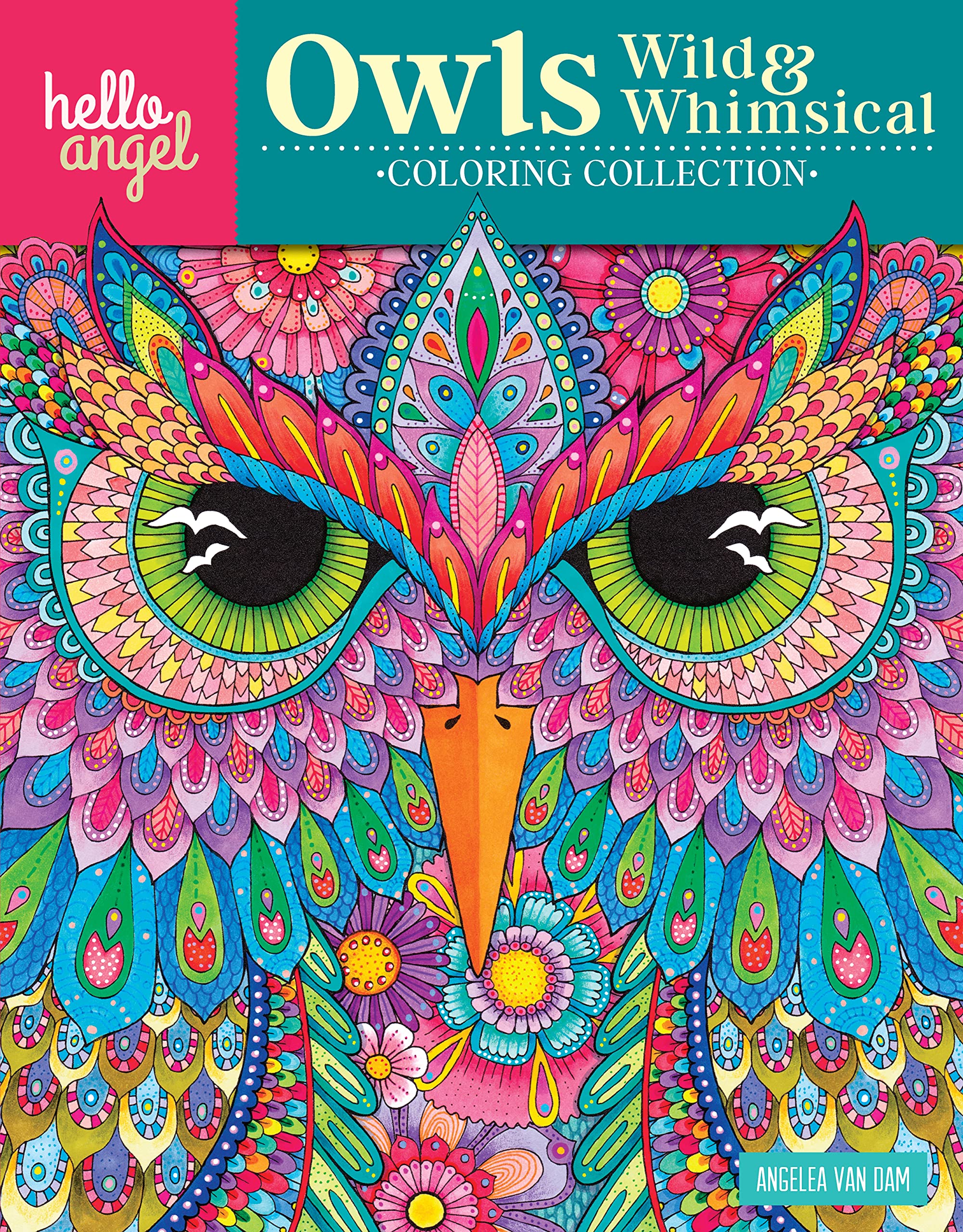 Amazon.com: Hello Angel Owls Wild & Whimsical Coloring Collection ...