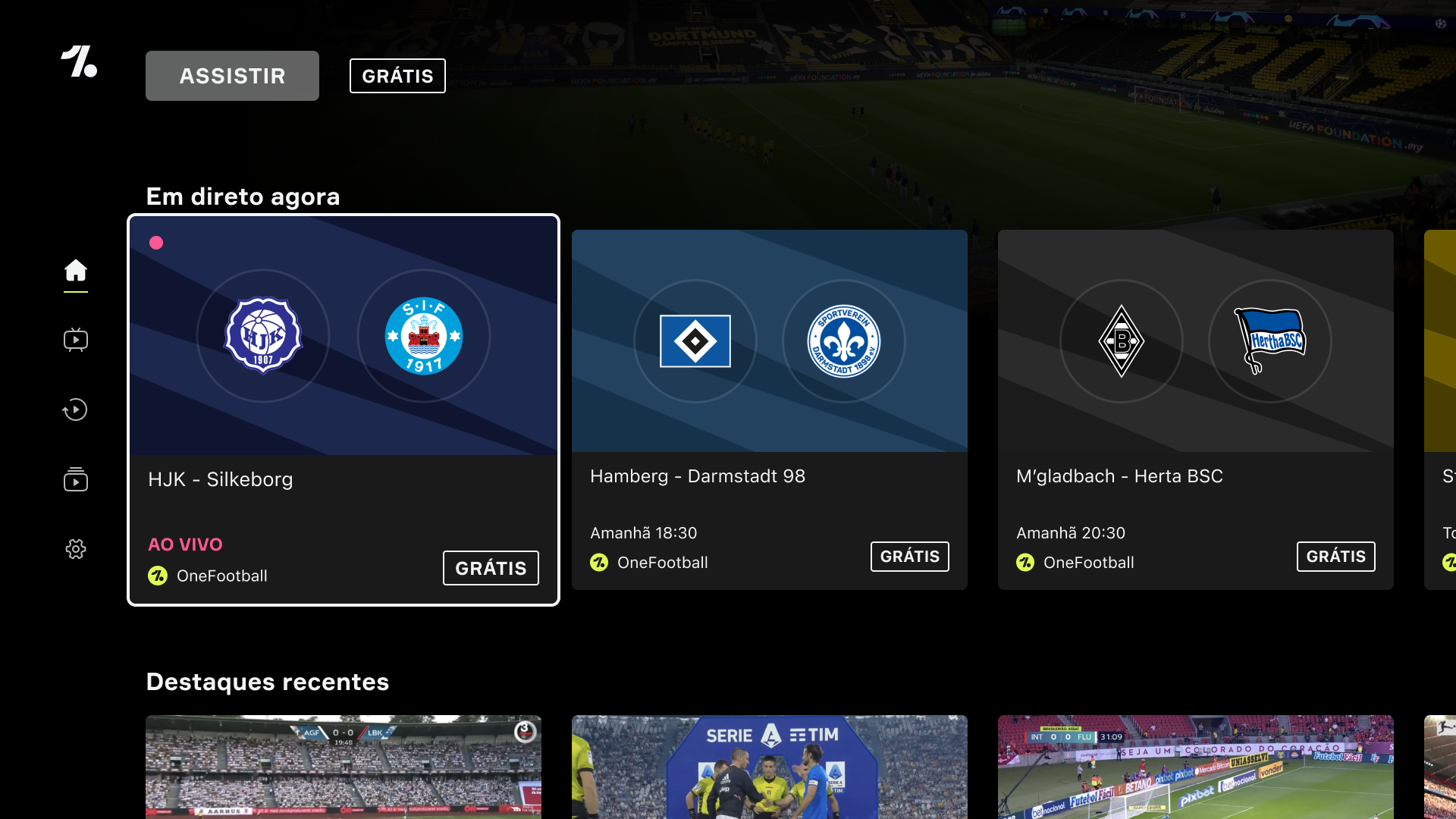 OneFootball TV - Aplicativo na Amazon Appstore