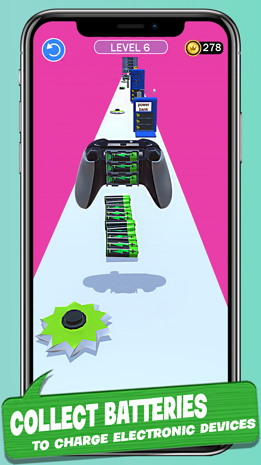 Collect and Long Stack Kids Toy Cells Energizer Fun Runner Game ...