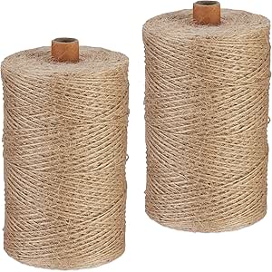 Relaxdays Jute Twine 1mm 2 Rolls Jute Twine 500m Each Biodegradable ...