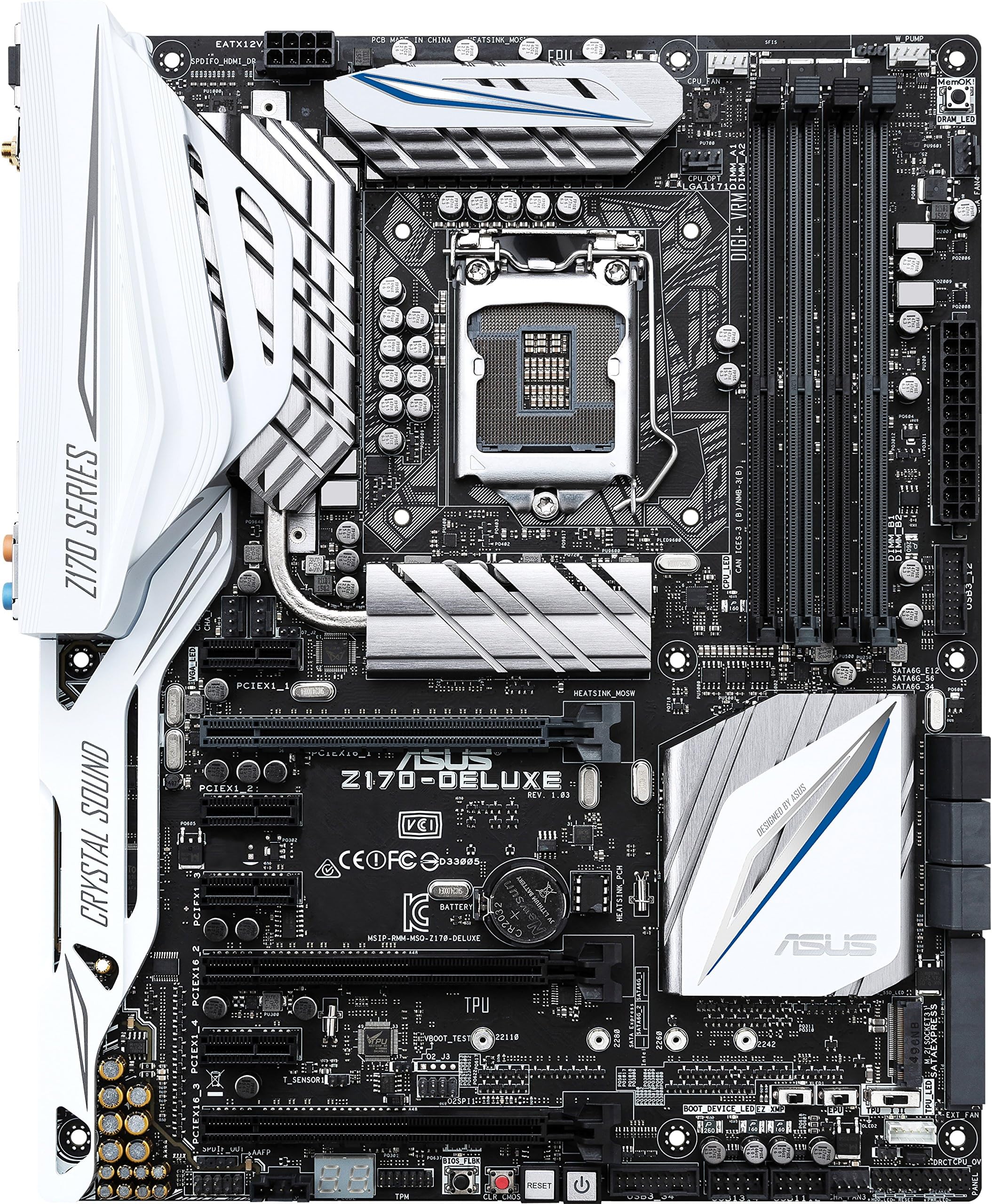 Amazon.com: Asus Desktop Motherboard - Intel Z170 Chipset - Socket H4 LGA-1151 Z170-DELUXE ...