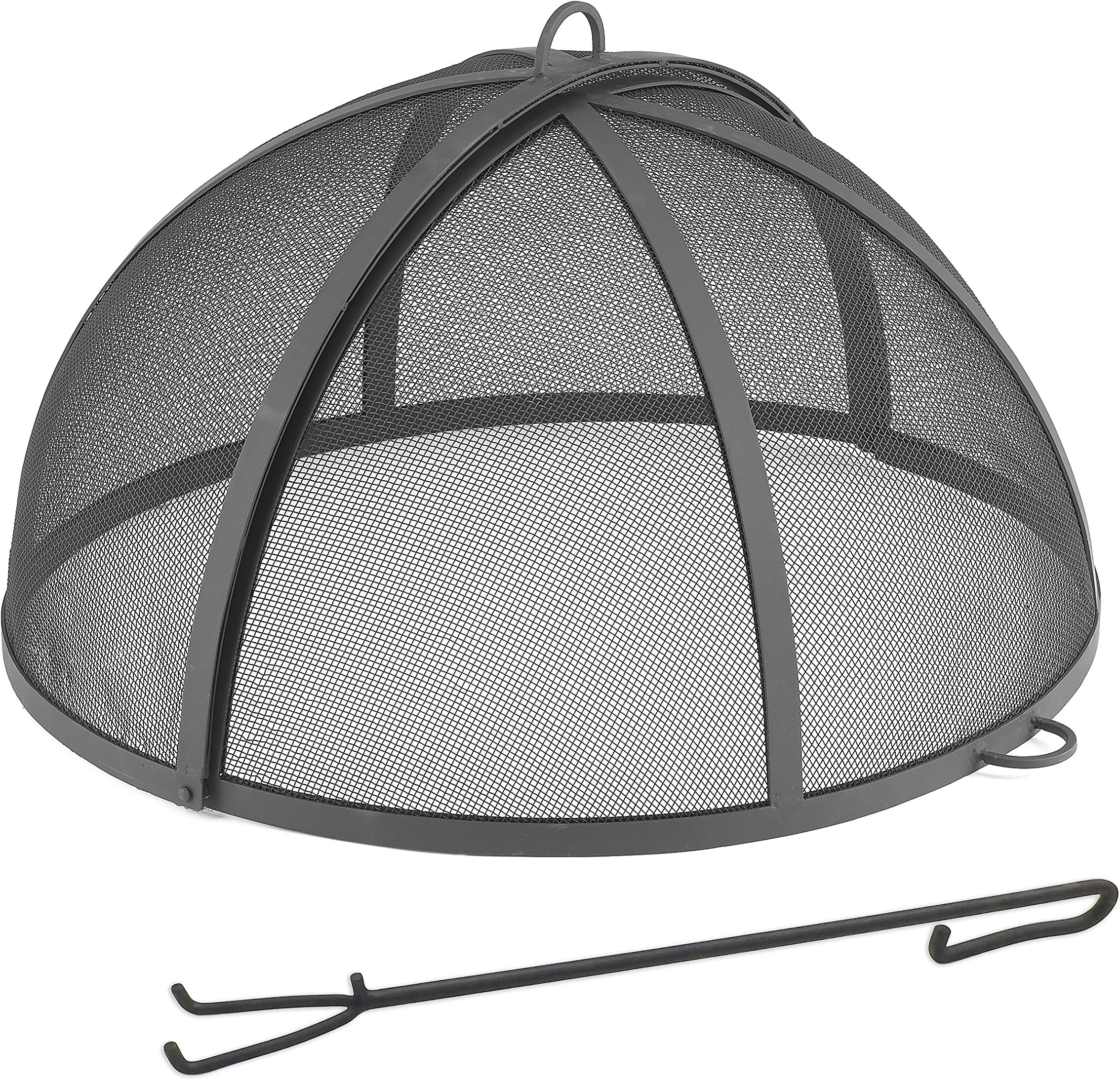 Amazon.com: Happybuy Firepit Spark Screen Lid, 40" Diameter, Stainless ...
