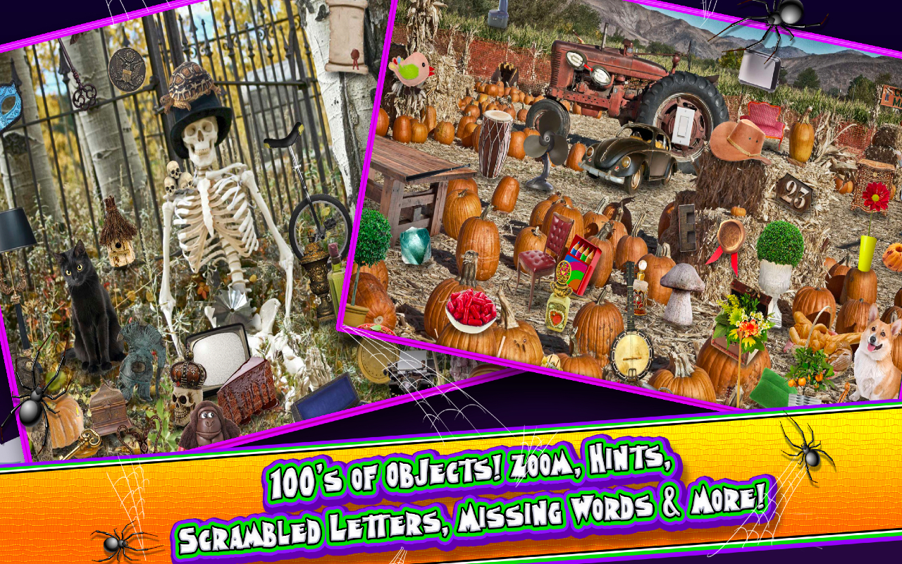 Hidden Objects Halloween Mystery and Haunted Object Quest Spy & Spot ...