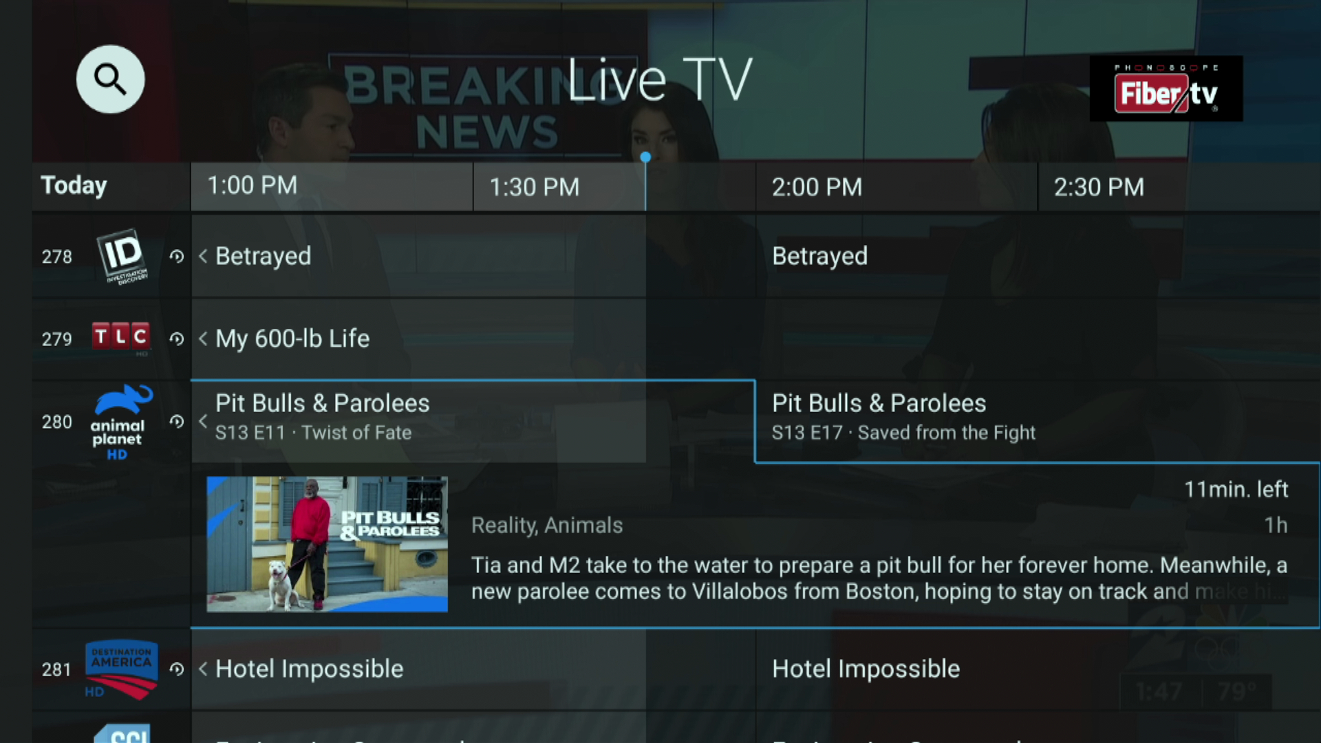 Phonoscope Fiber TV - App on Amazon Appstore