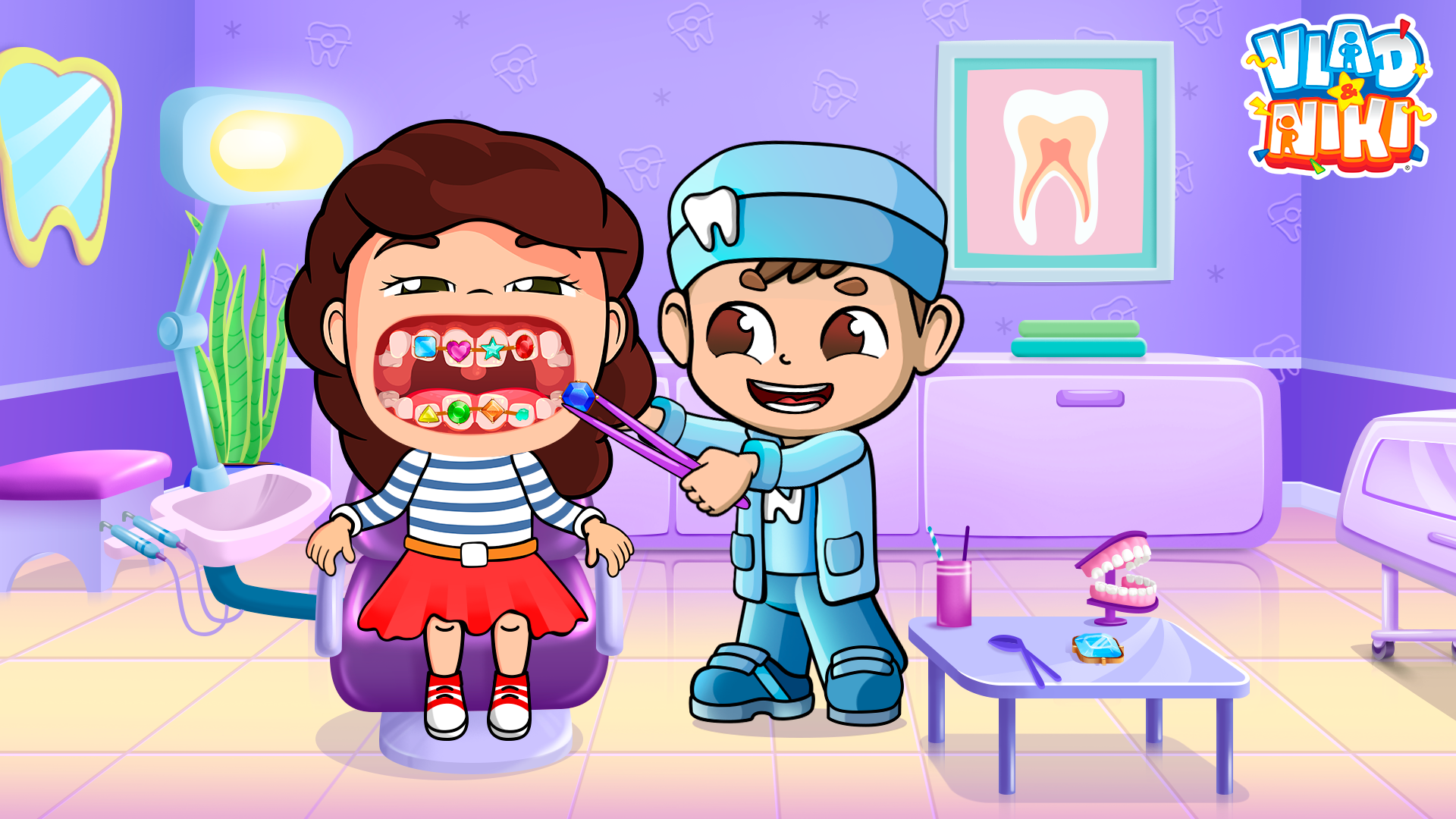 Vlad and Niki: Doctor Dentist. Game for kids teeth care in children's ...
