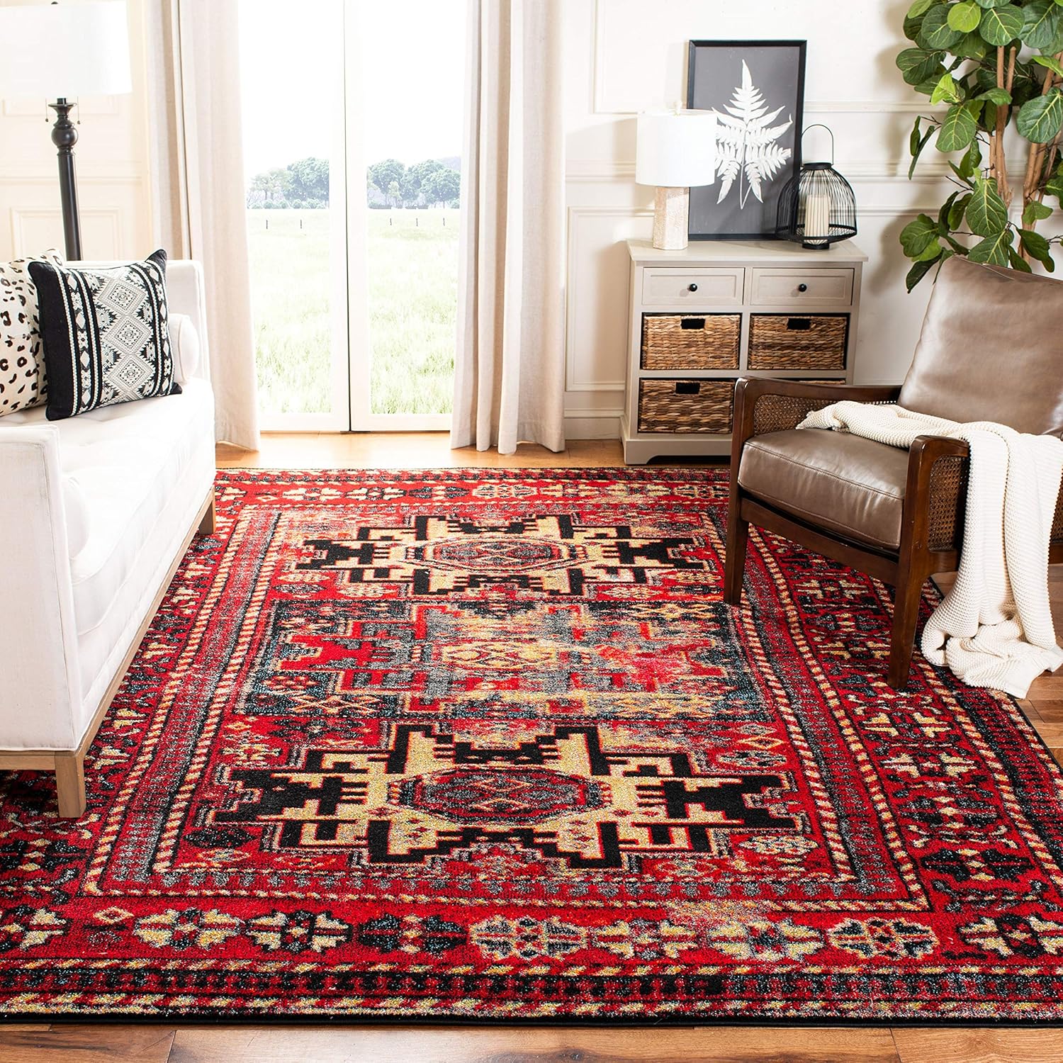 Amazon.com: SAFAVIEH Vintage Hamadan Collection Area Rug - 8' x 10 ...