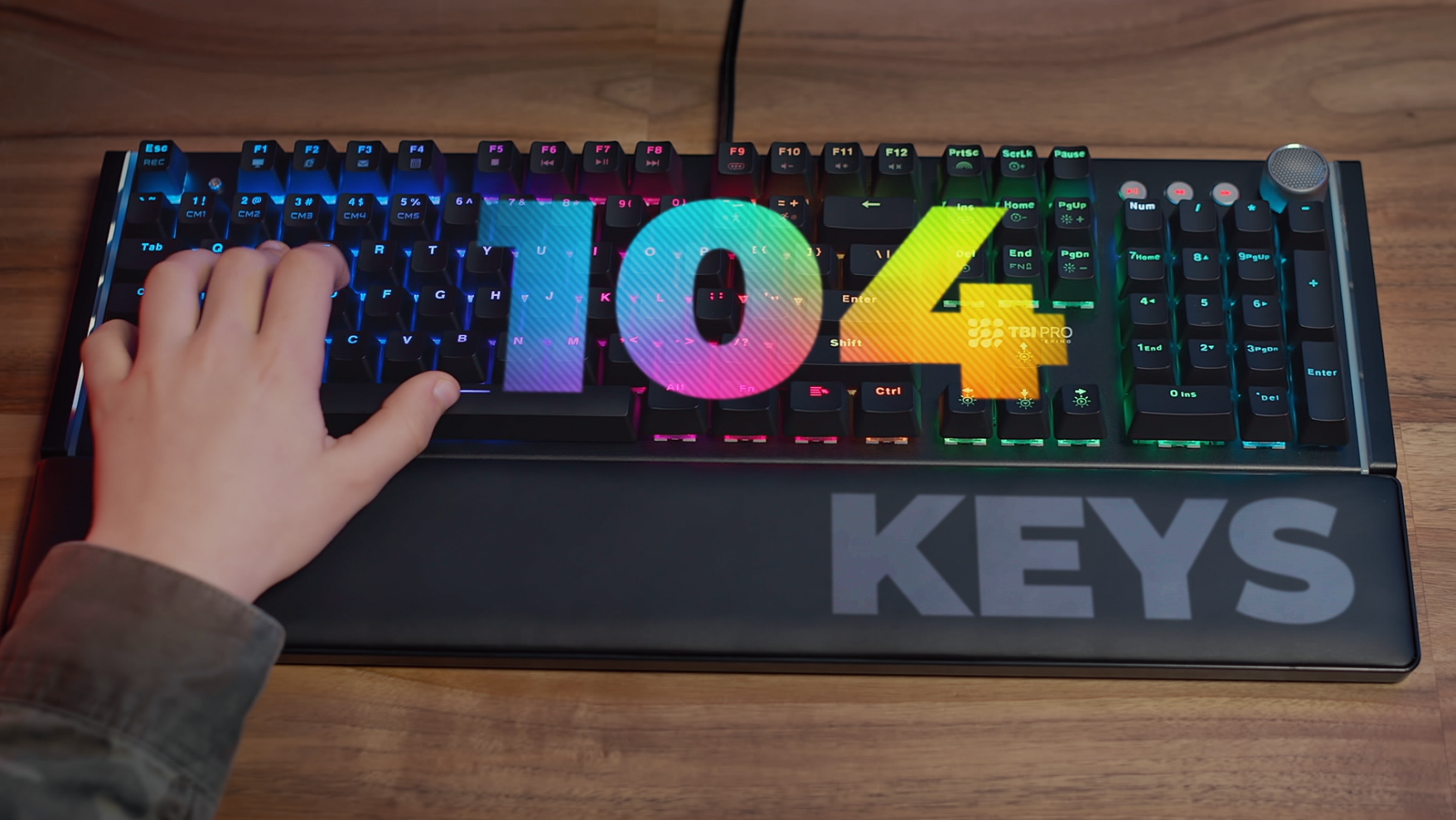 Watch Mechanical Gaming Keyboard TBI PRO X107 Mechanoid Wrist Rest on ...