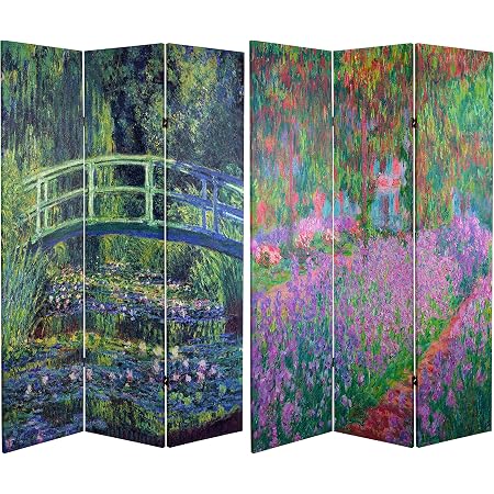 Amazon.com: Oriental Furniture 6 ft. Tall Double Sided Works of Klimt ...