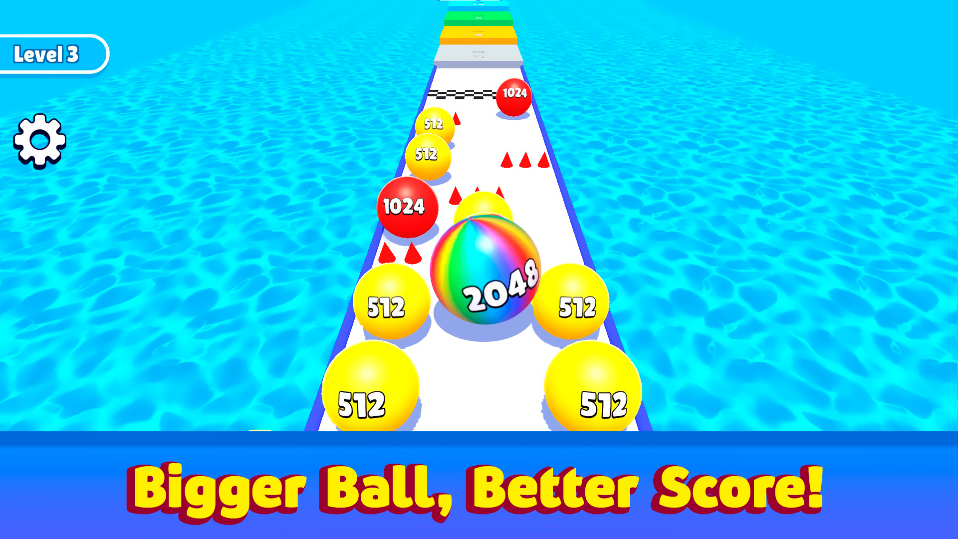 Merge Race 2048 - Run Puzzle Game: Ball Merge Rush 3D, Match Numbers ...