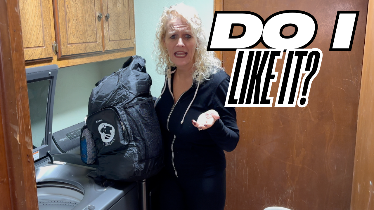 Watch Foldable Laundry Bag Backpack See It In Action on Amazon Live