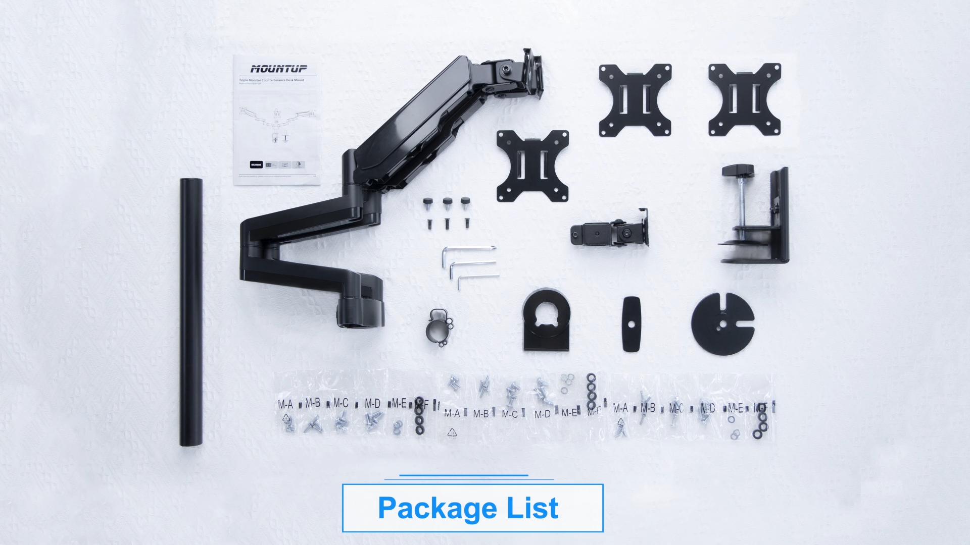 Watch MOUNTUP Triple Monitor Desk Mount Installation Guide MU0006 on Amazon Live