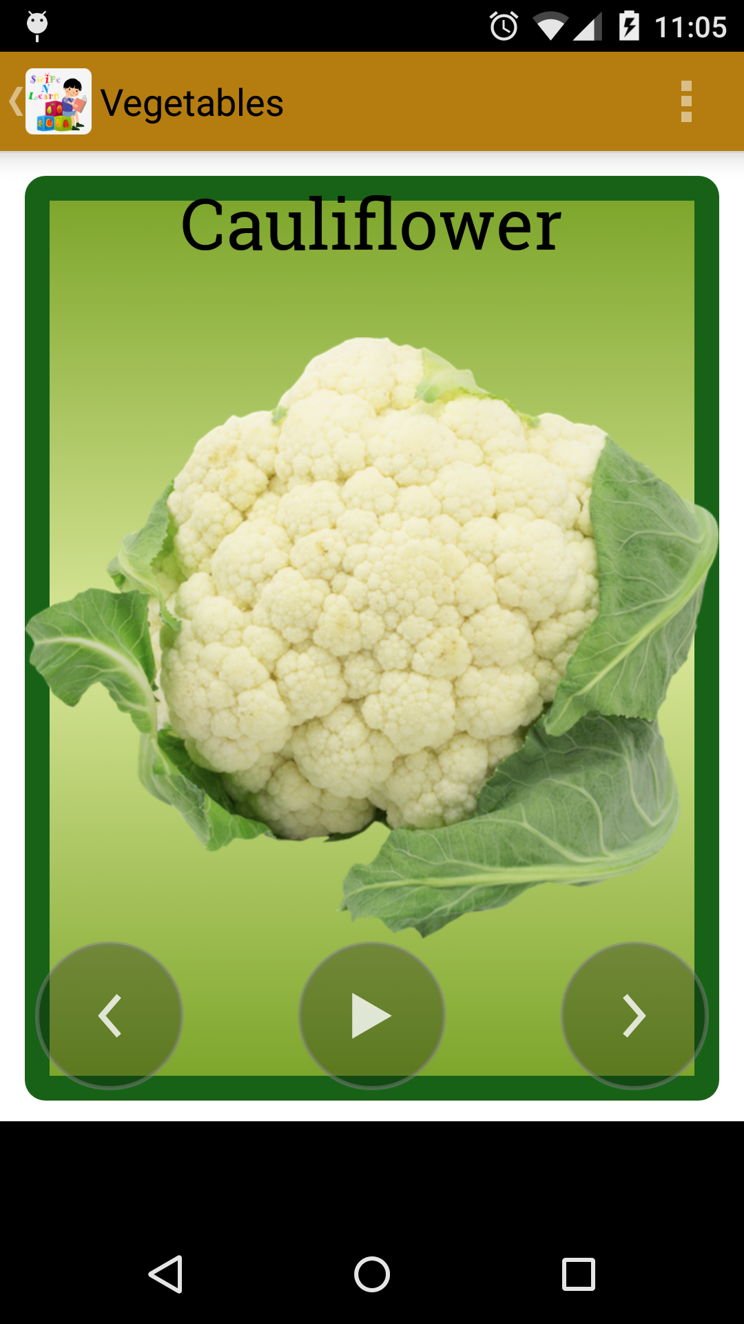 Aplicación Swipe N Learn en Amazon Appstore