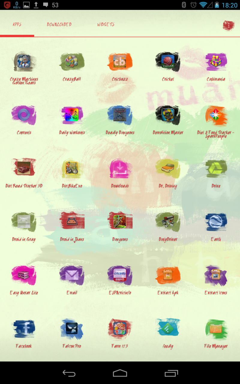 Painted Muah APEX/ADW Theme:Amazon.com:Appstore for Android