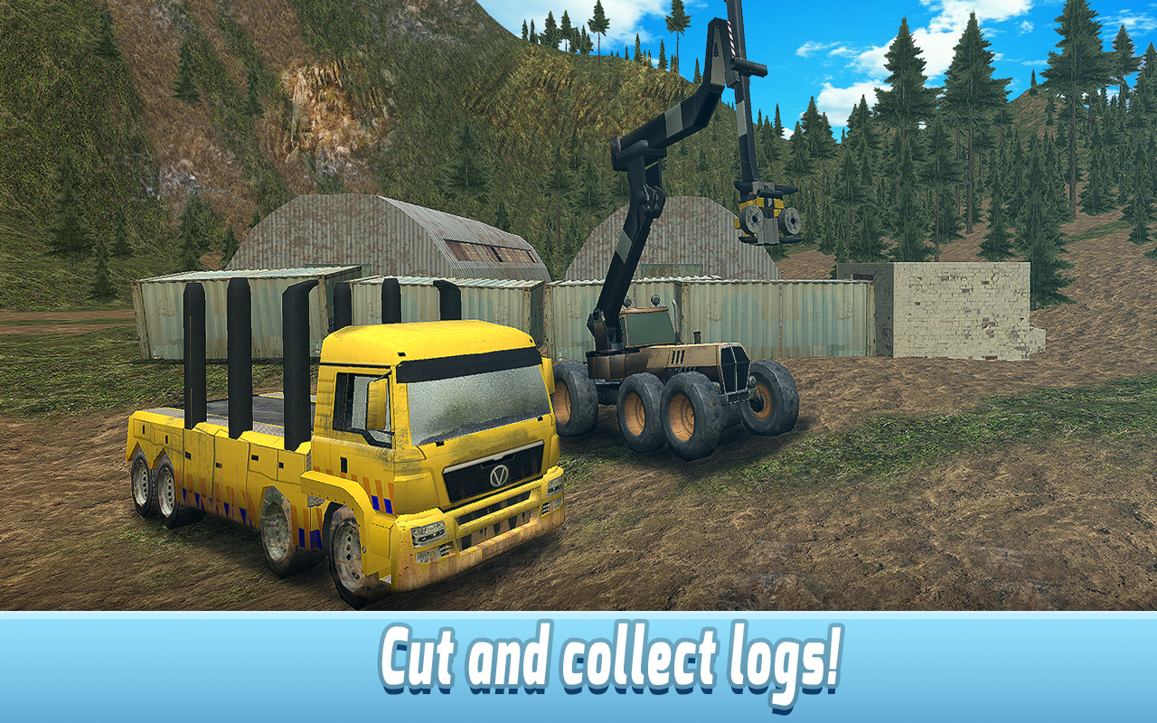 Log Harvester Truck Simulator 3D: Cargo Transport Truck Driving ...
