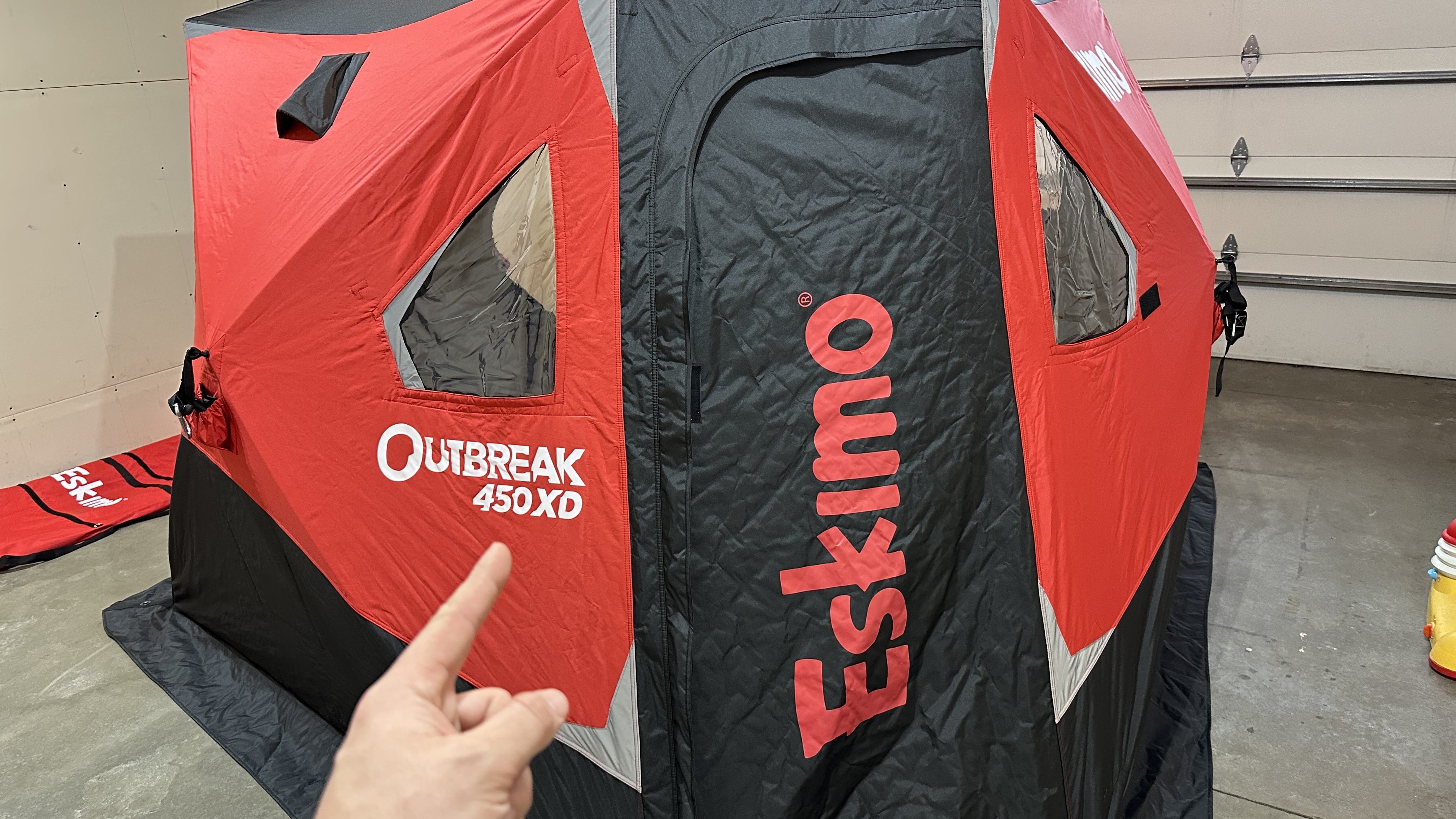 Watch Eskimo Outbreak 450XD Pop Up Ice Fishing Shelter on Amazon Live