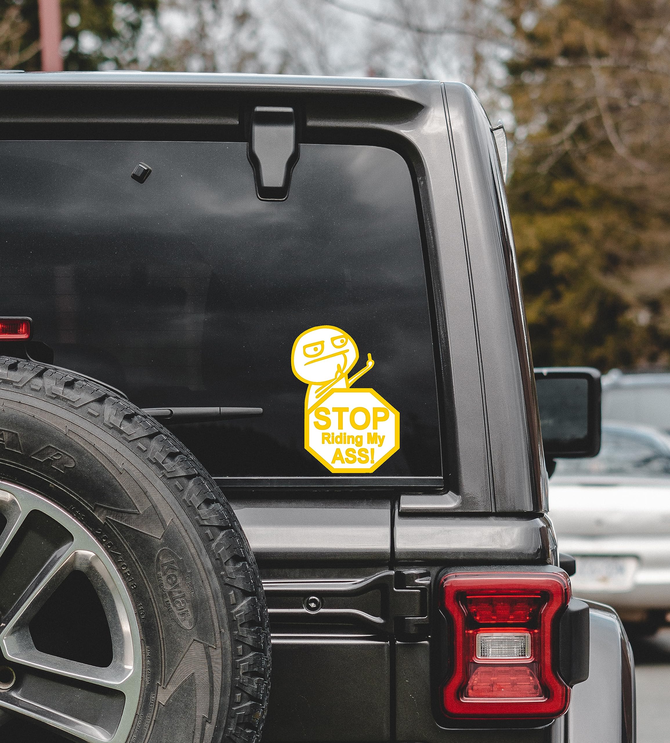 Snapklik.com : Middle Finger Cartoon Funny, Stop Riding,Vinyl Decal ...