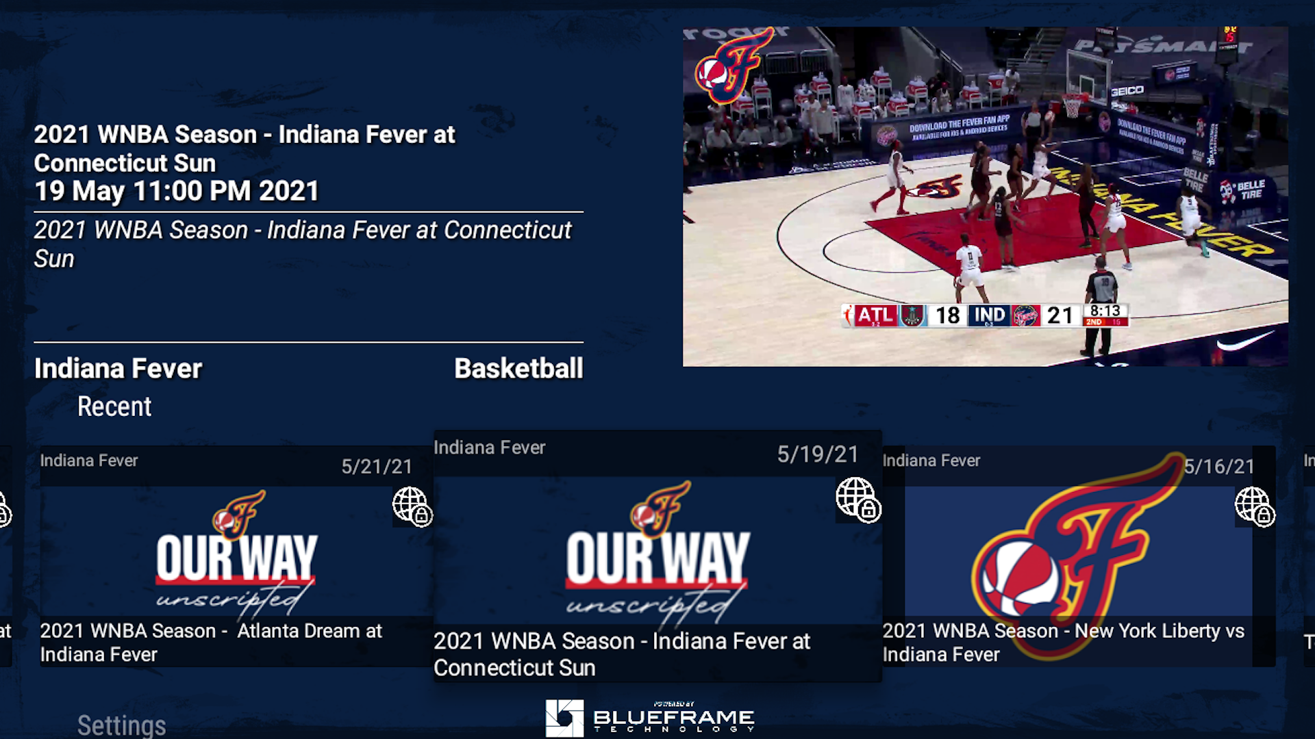 Indiana Fever Live - App on Amazon Appstore