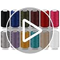 Amazon.com: ilauke Sewing Thread, 12 Color Polyester Thread 700 Yards ...