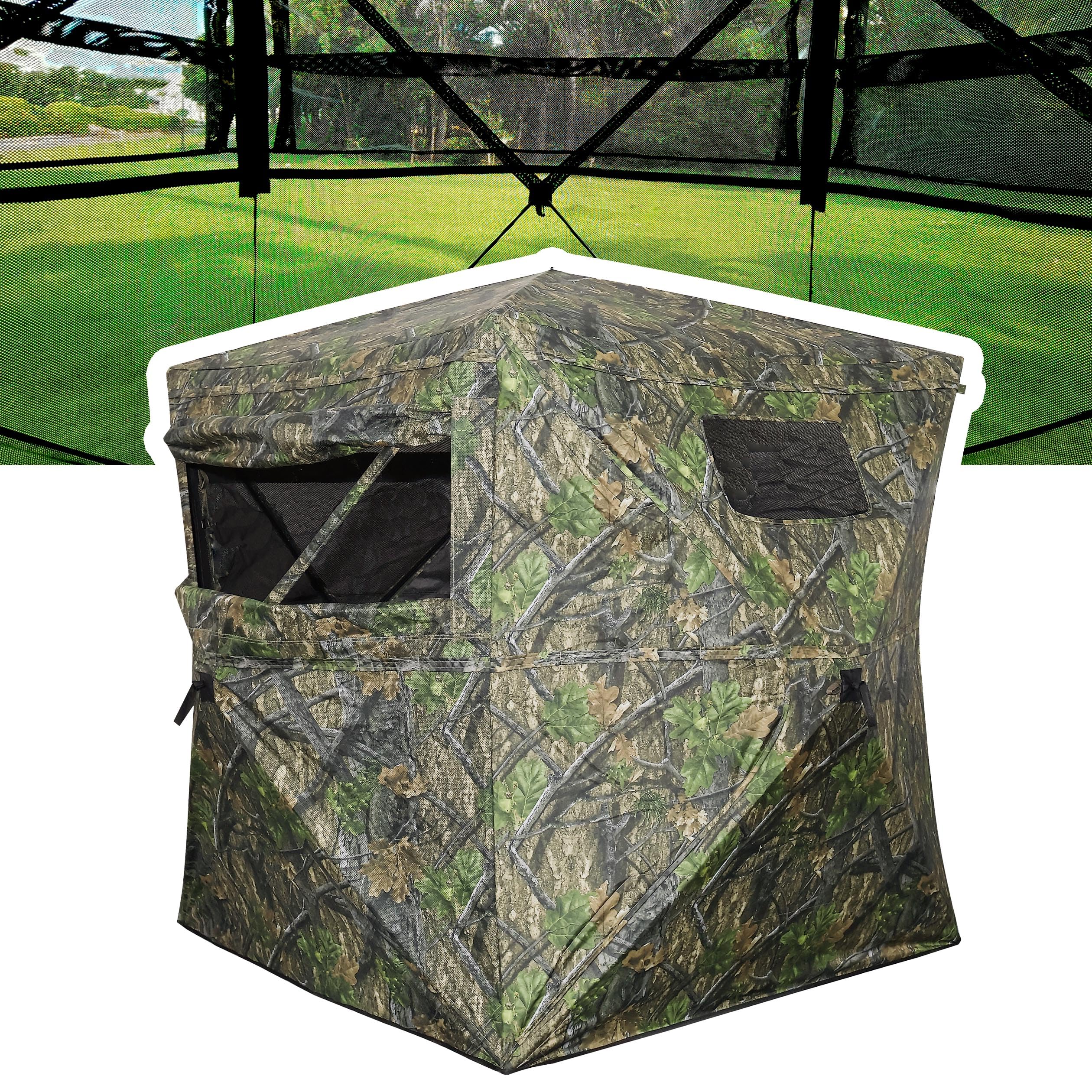 Snapklik.com : AUSCAMOTEK See Through Ground Blind For Deer Hunting