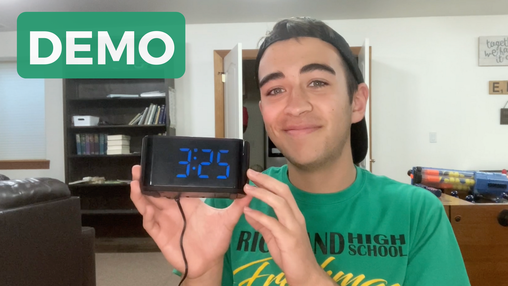 Watch FULL DEMO of HOUSBAY Digital Alarm Clock for Bedrooms on Amazon Live
