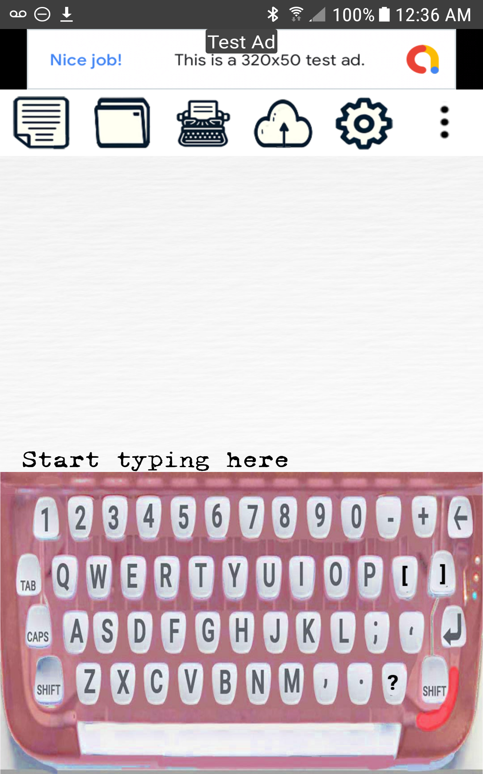 Typewriter Journal - App on Amazon Appstore
