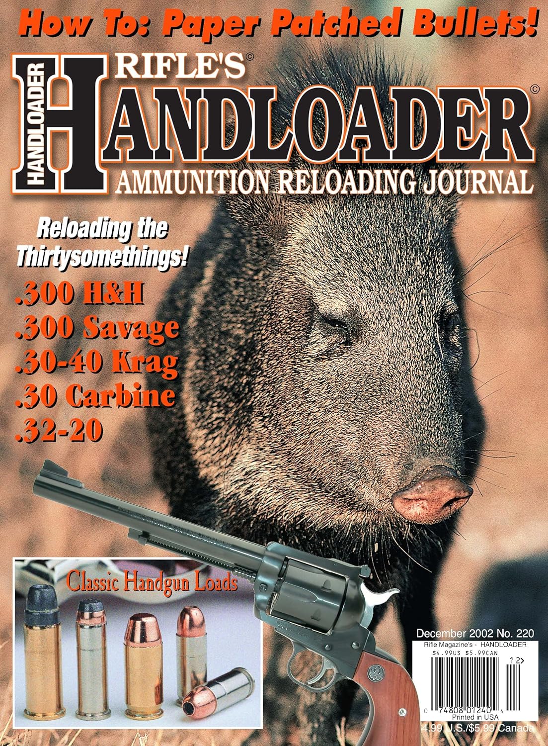 Handloader Magazine - December 2002 - Issue Number 220: Dave Scovill ...