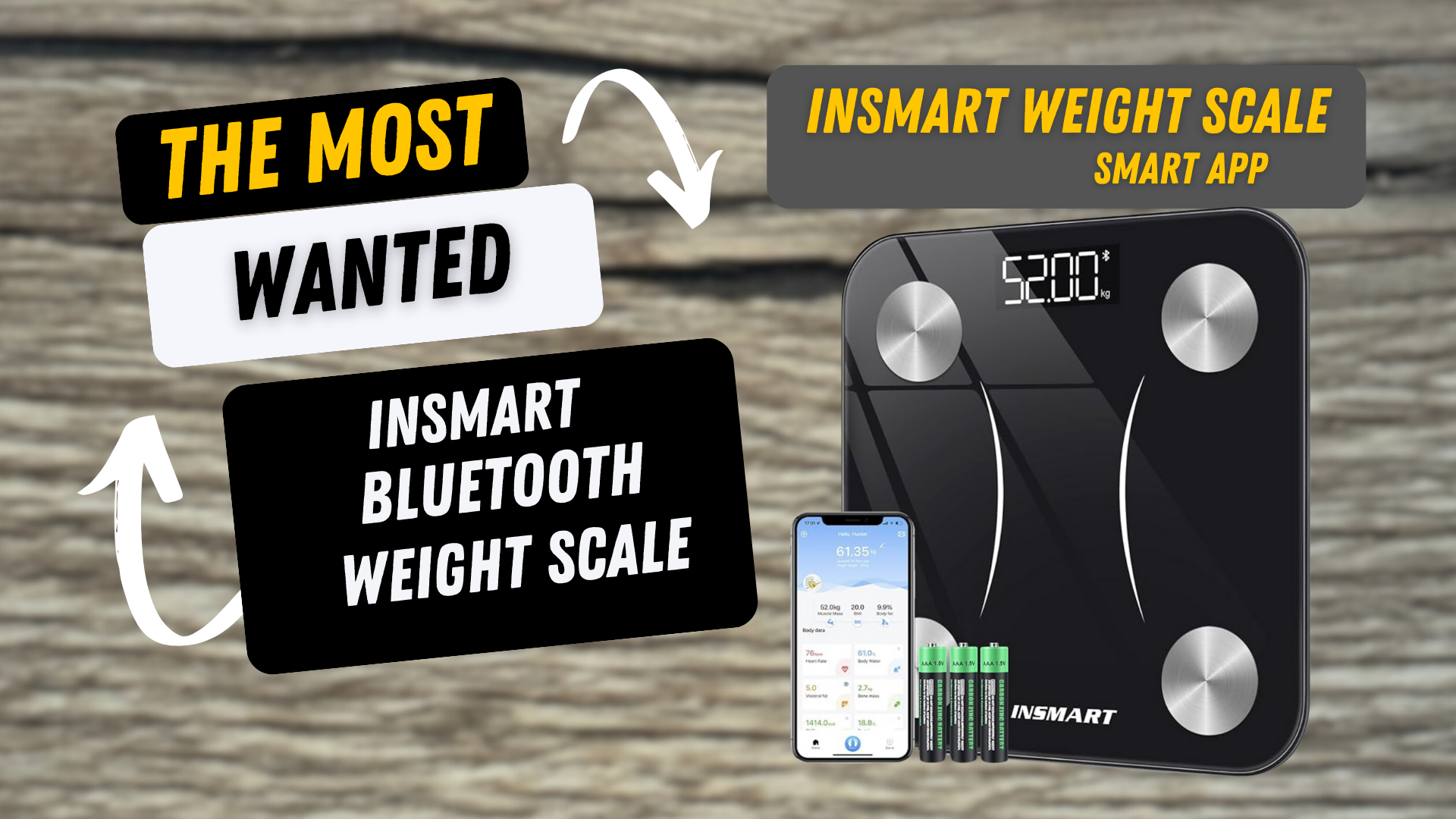 Watch INSMART Bluetooth Smart App Weight Scale on Amazon Live