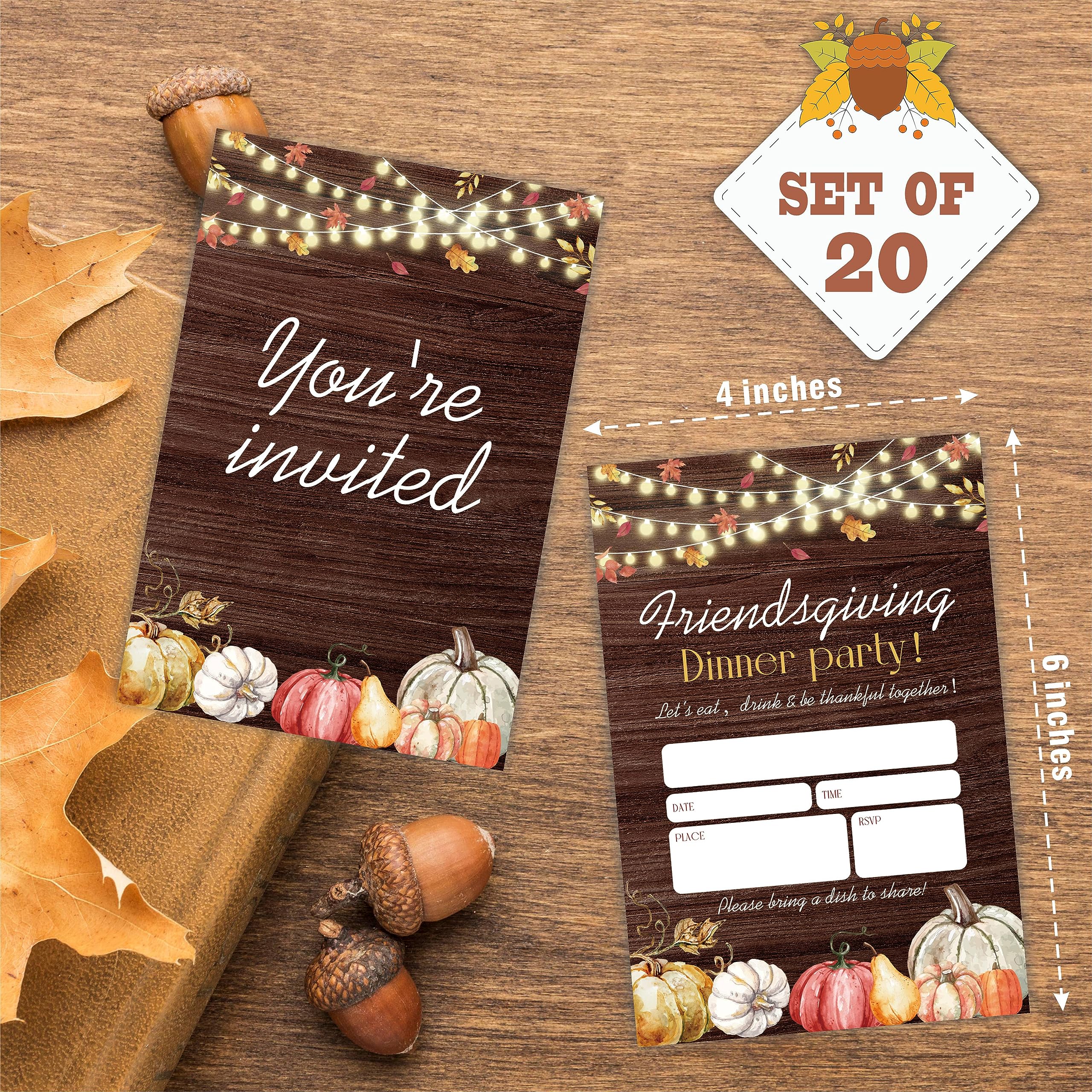 Fall Dinner Party Invitations Amp Matching Envelopes Fall Party