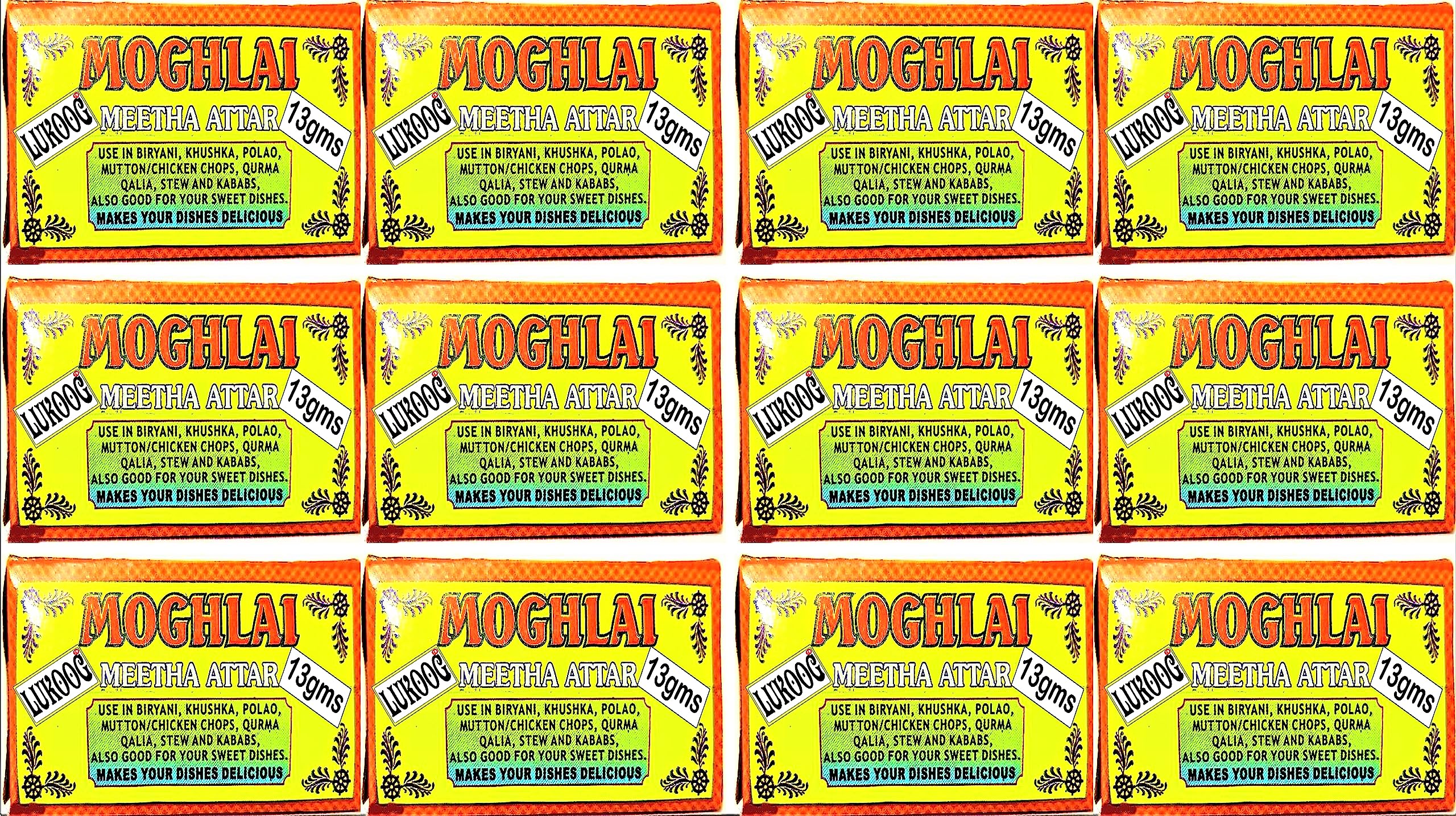 Buy M13x12 Reputed Meetha Attar13gm x12=156gm(Pack of 12 pcs)Mughlai ...