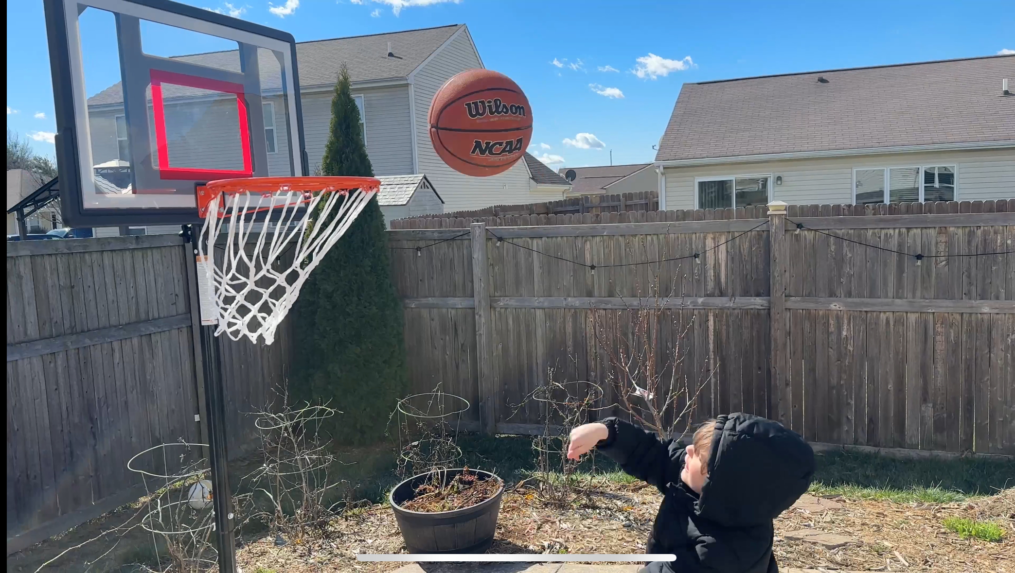 Watch Portable basketball hoop great for front or backyard on Amazon Live