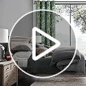 Amazon.com: Topfinel Floral Two Pages Curtains 84 Inches Long Drapes ...
