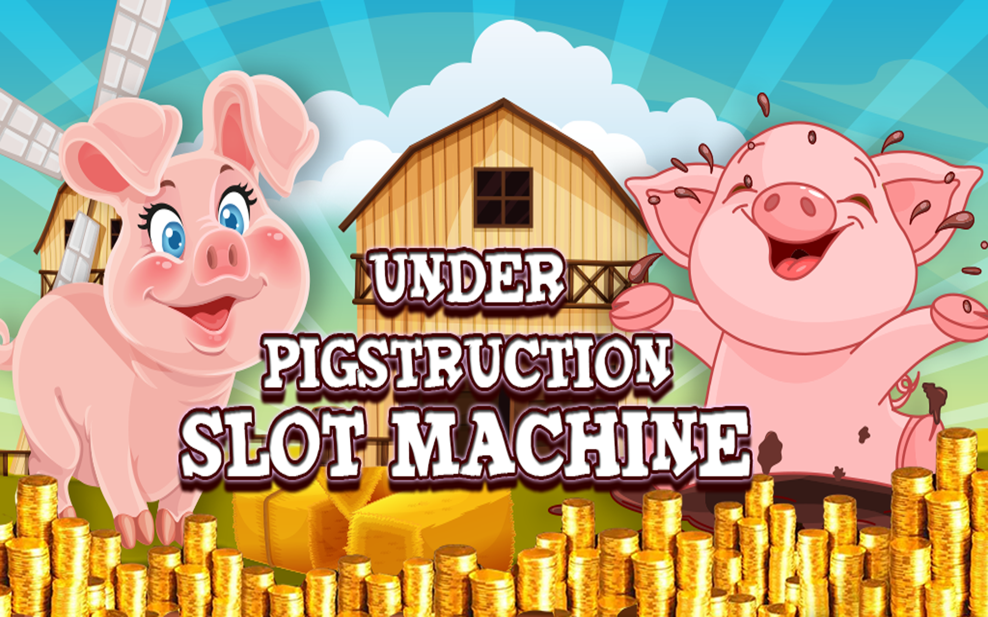 Aplicación Under Pigstruction Slot Machine, now even the three pigs ...