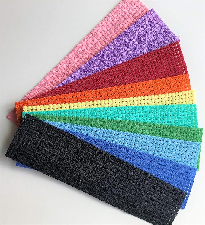 Coloured Binca Bookmarks Pack of 10 (Hand Cut) 20cm x 6cm : Amazon.co ...